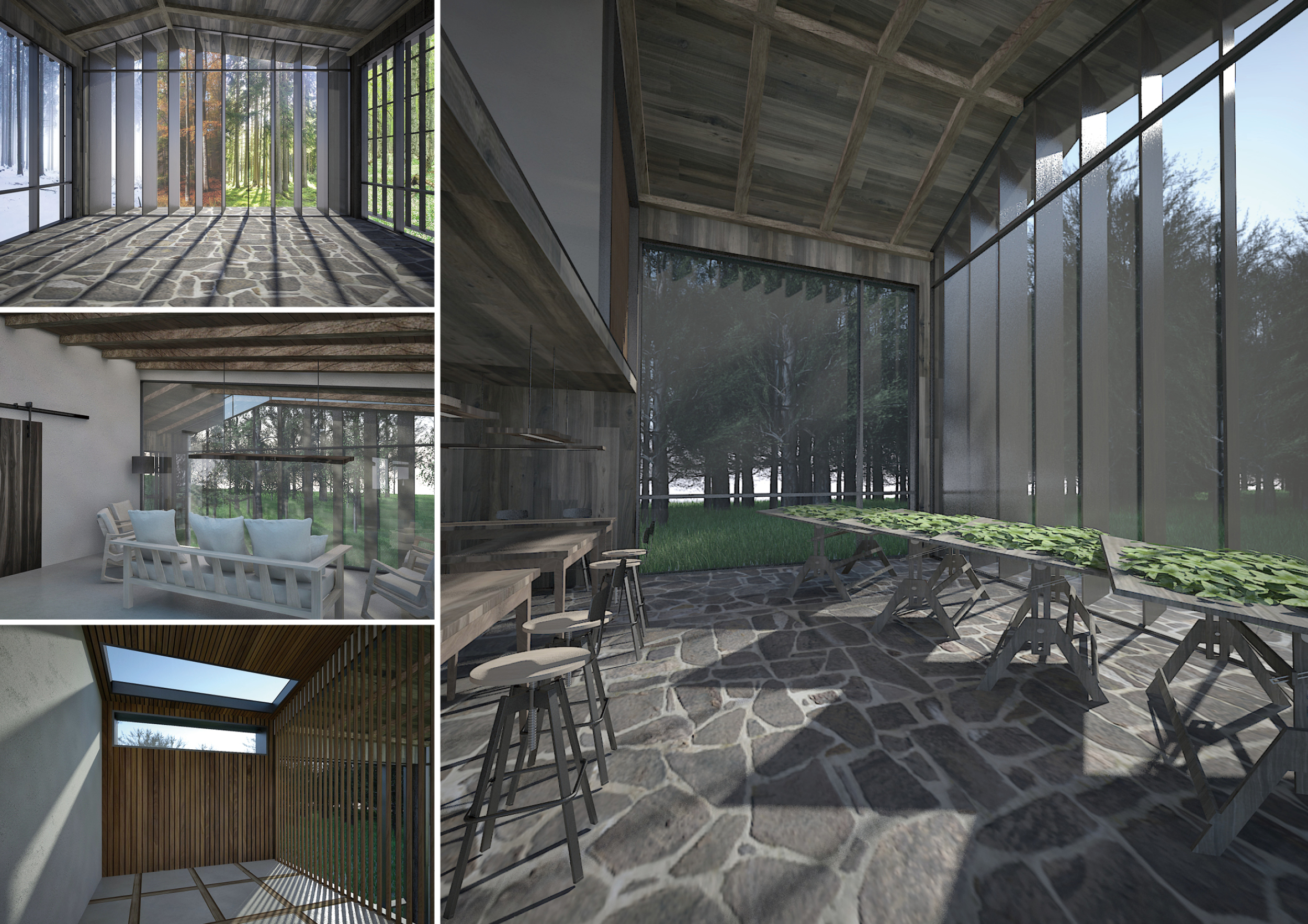 Architecture project // Coniferous Canopy of Natural Light in a ...