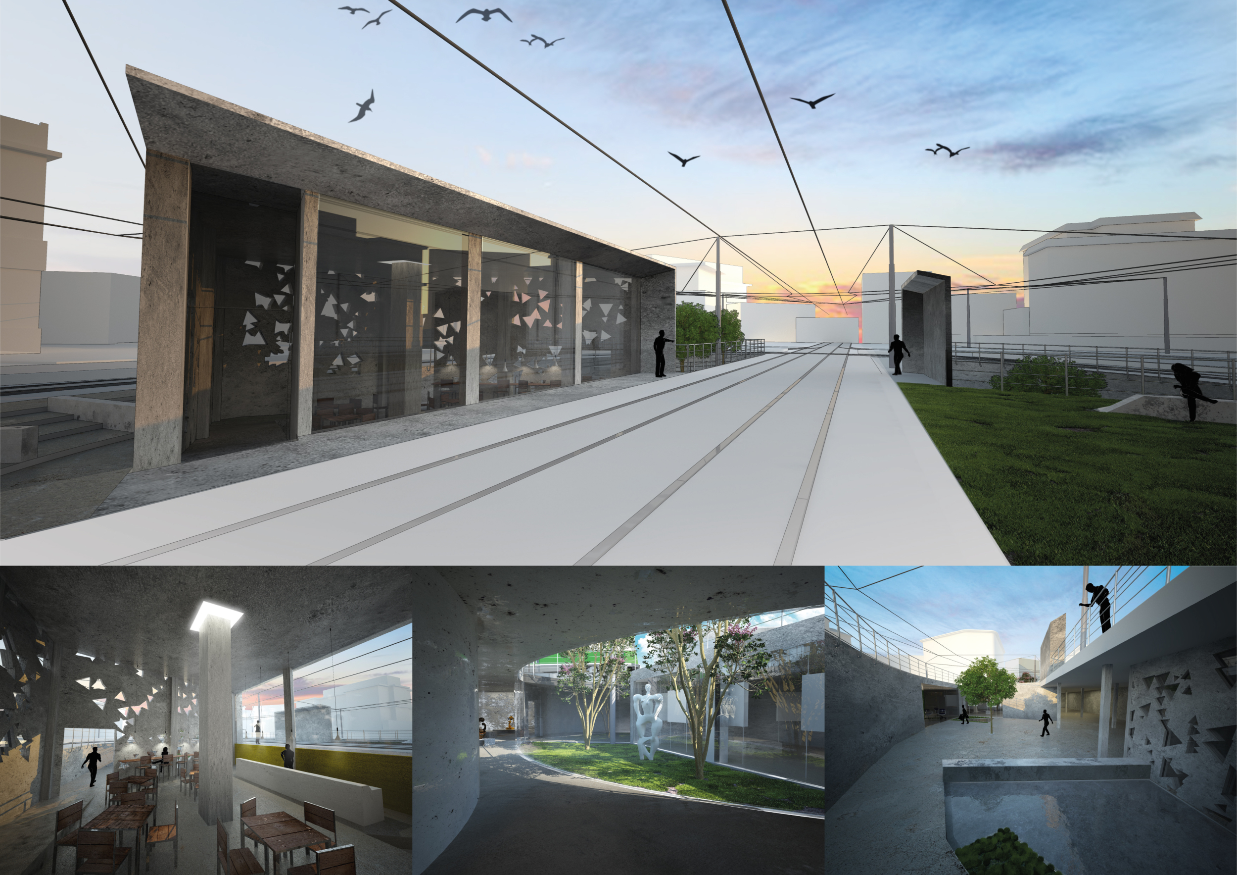 Architecture project // Radial Form Designed with Concrete and Glass ...