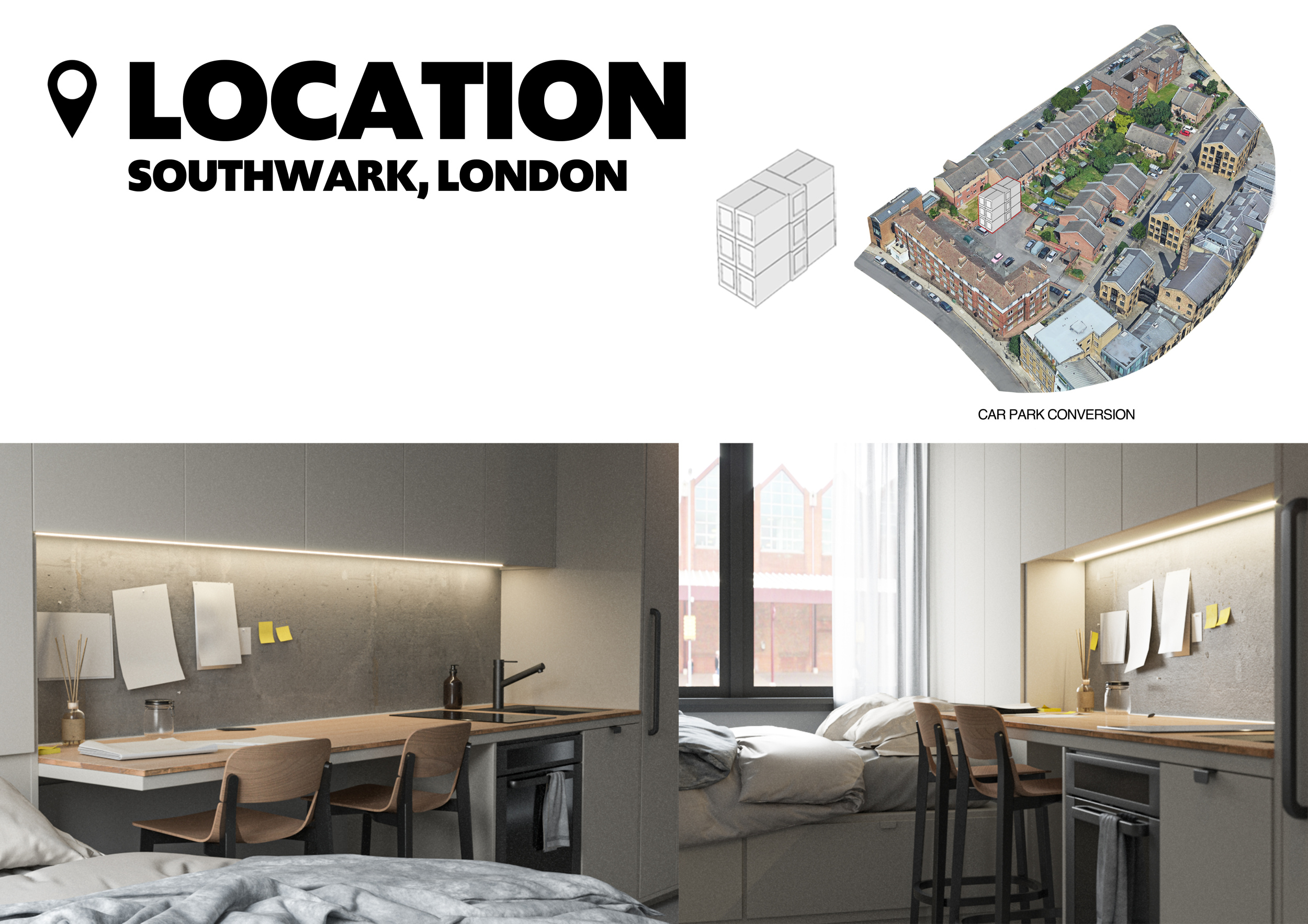 Architecture project // Car Park Conversion into Affordable Housing ...