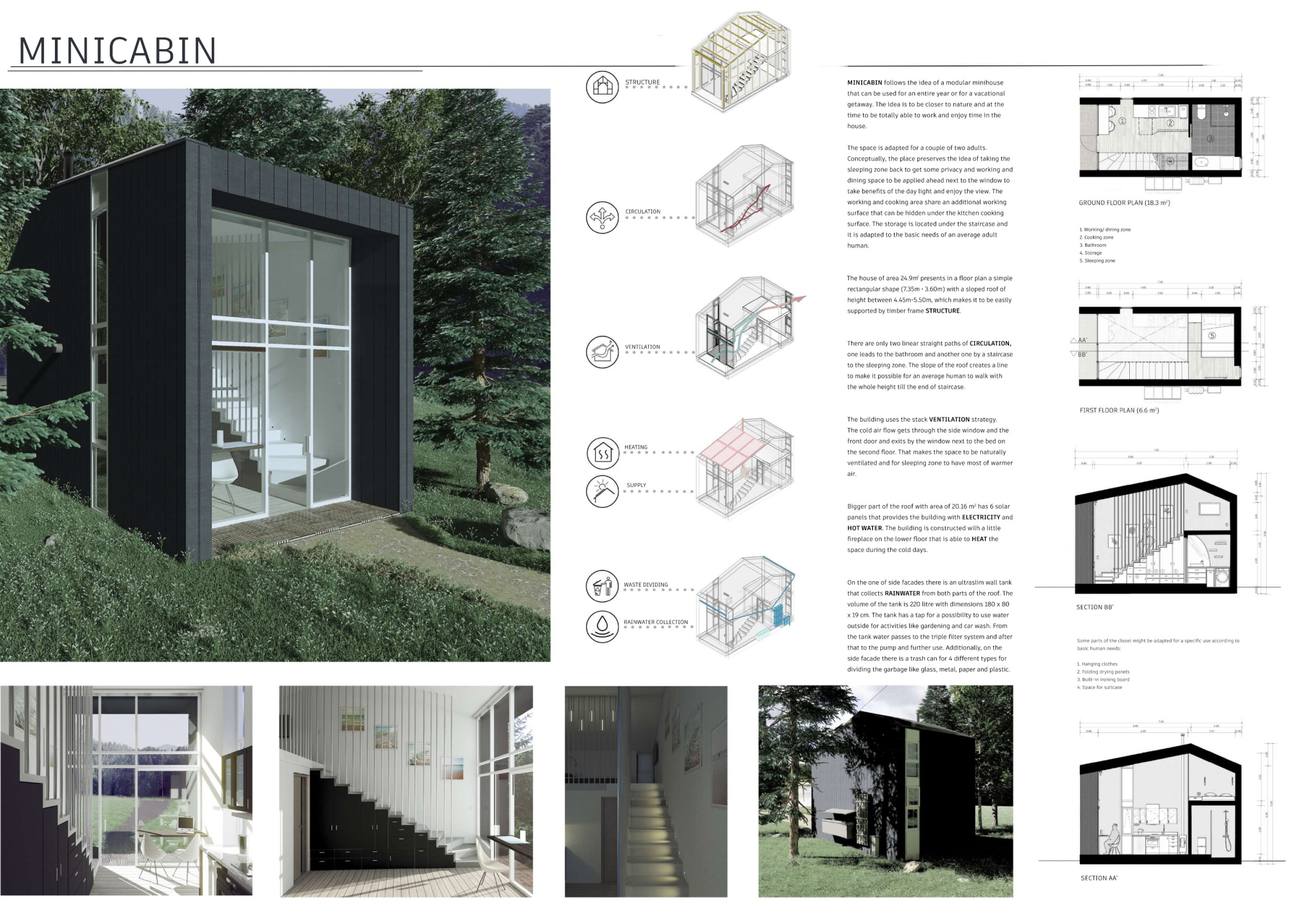 Architecture project // Charred Wooden Shingles and Natural Ventilation ...