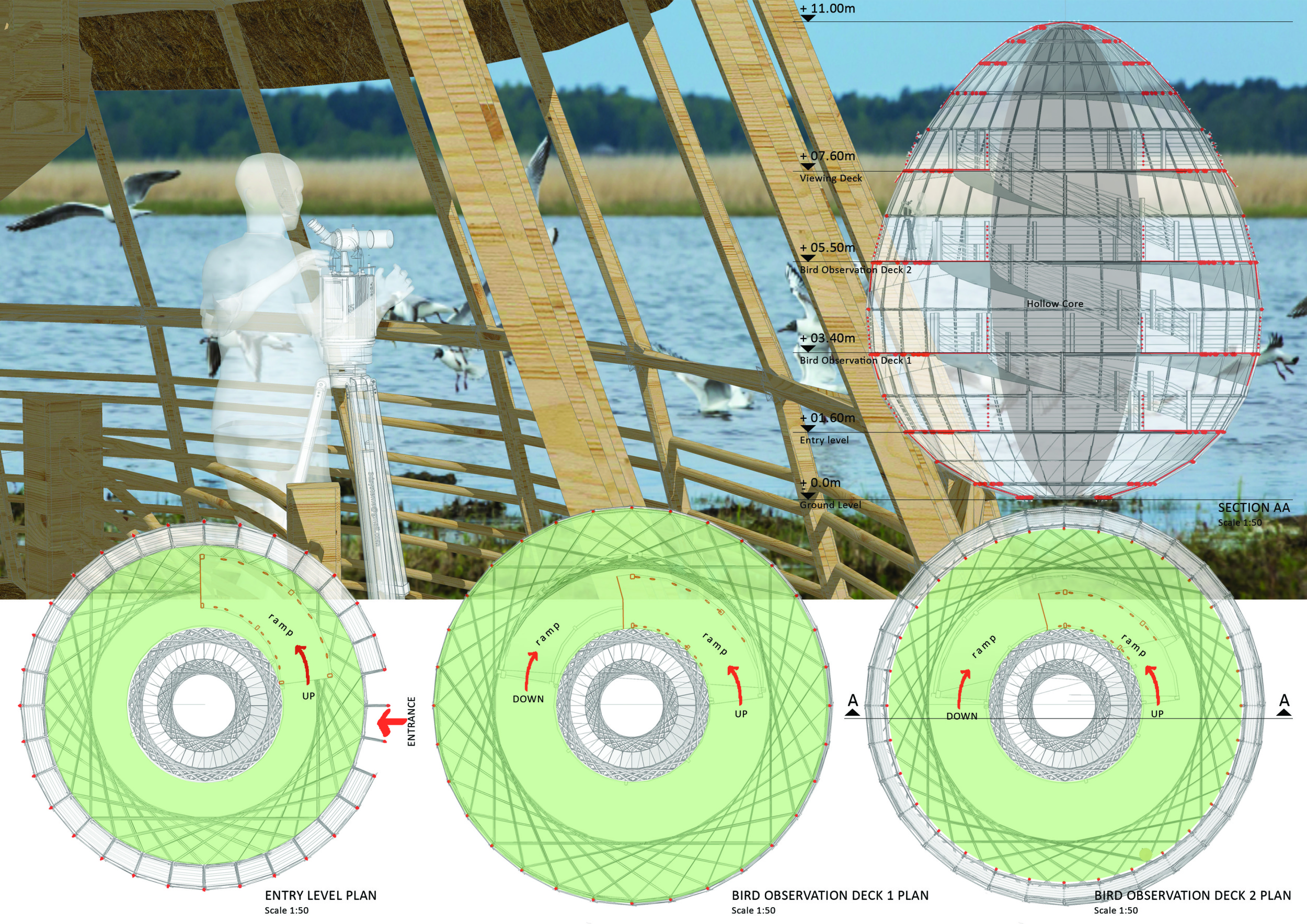 Architecture project // Hollow Core Structure Crafted from Natural ...