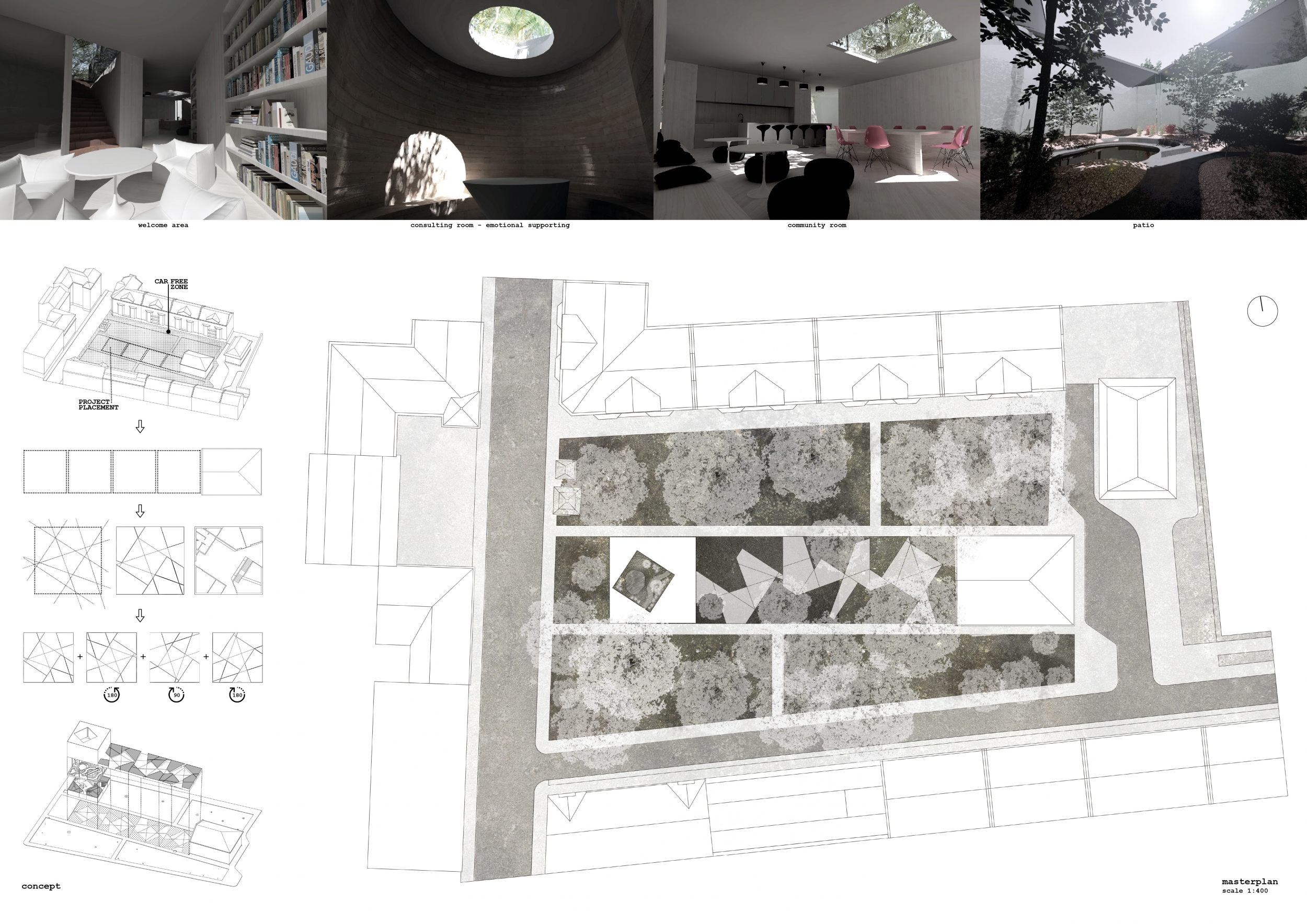 Architecture project // Translucent Glass Walls and Natural Walnut ...