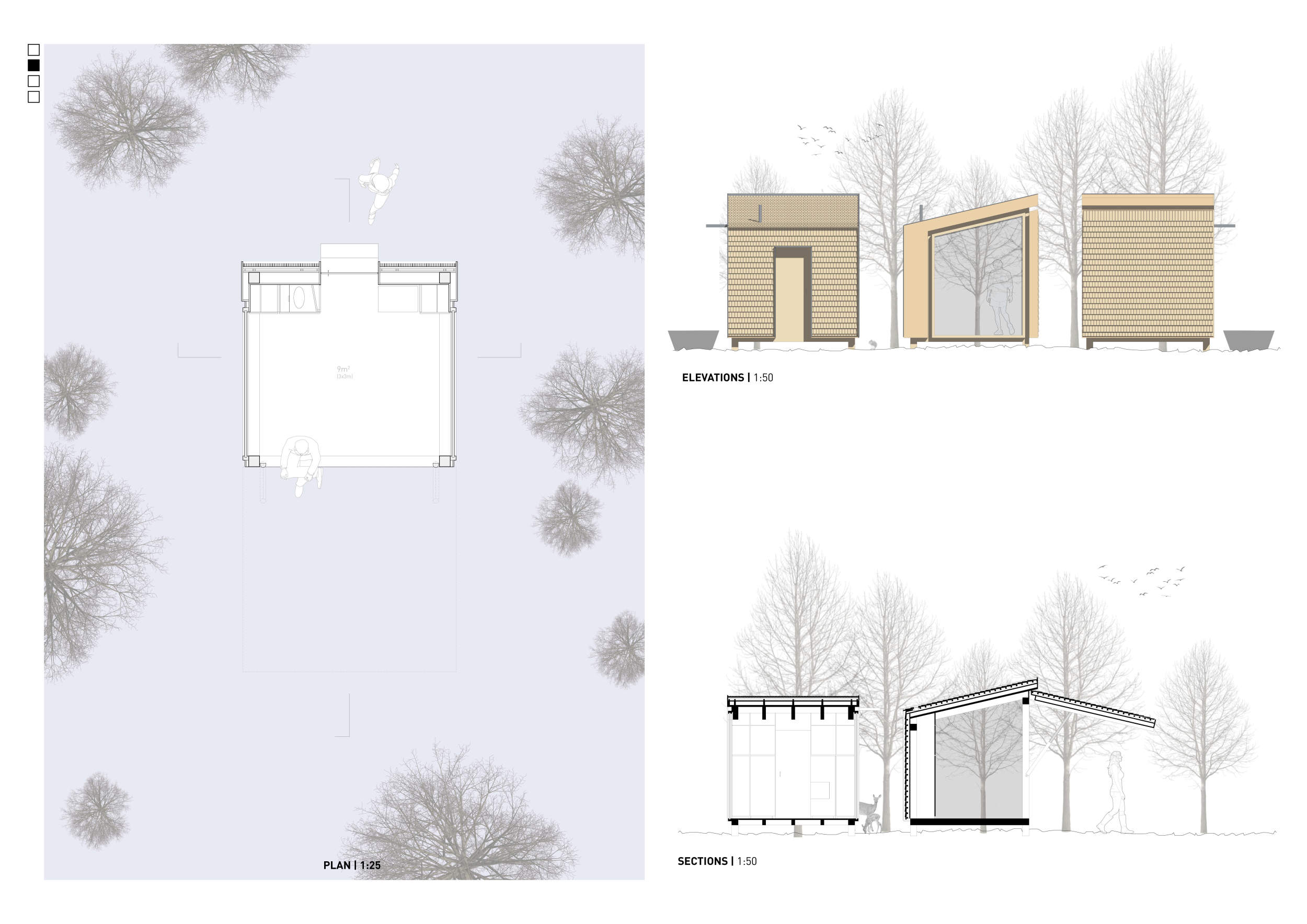 Architecture project // Foldable Roof Integrating Larch Wood and ...