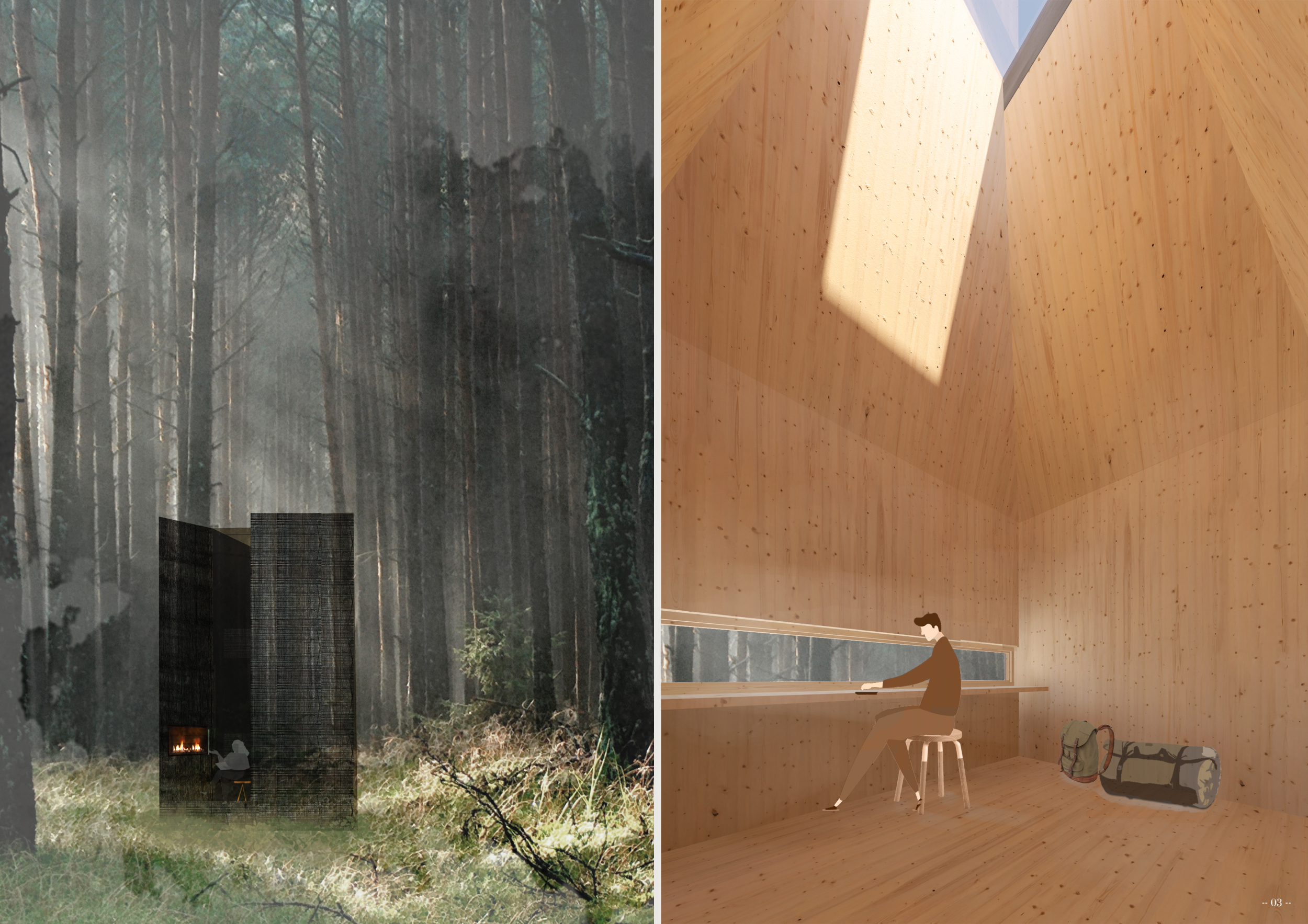 Architecture project // Pyramid Structure Crafted from Pine and Plywood ...