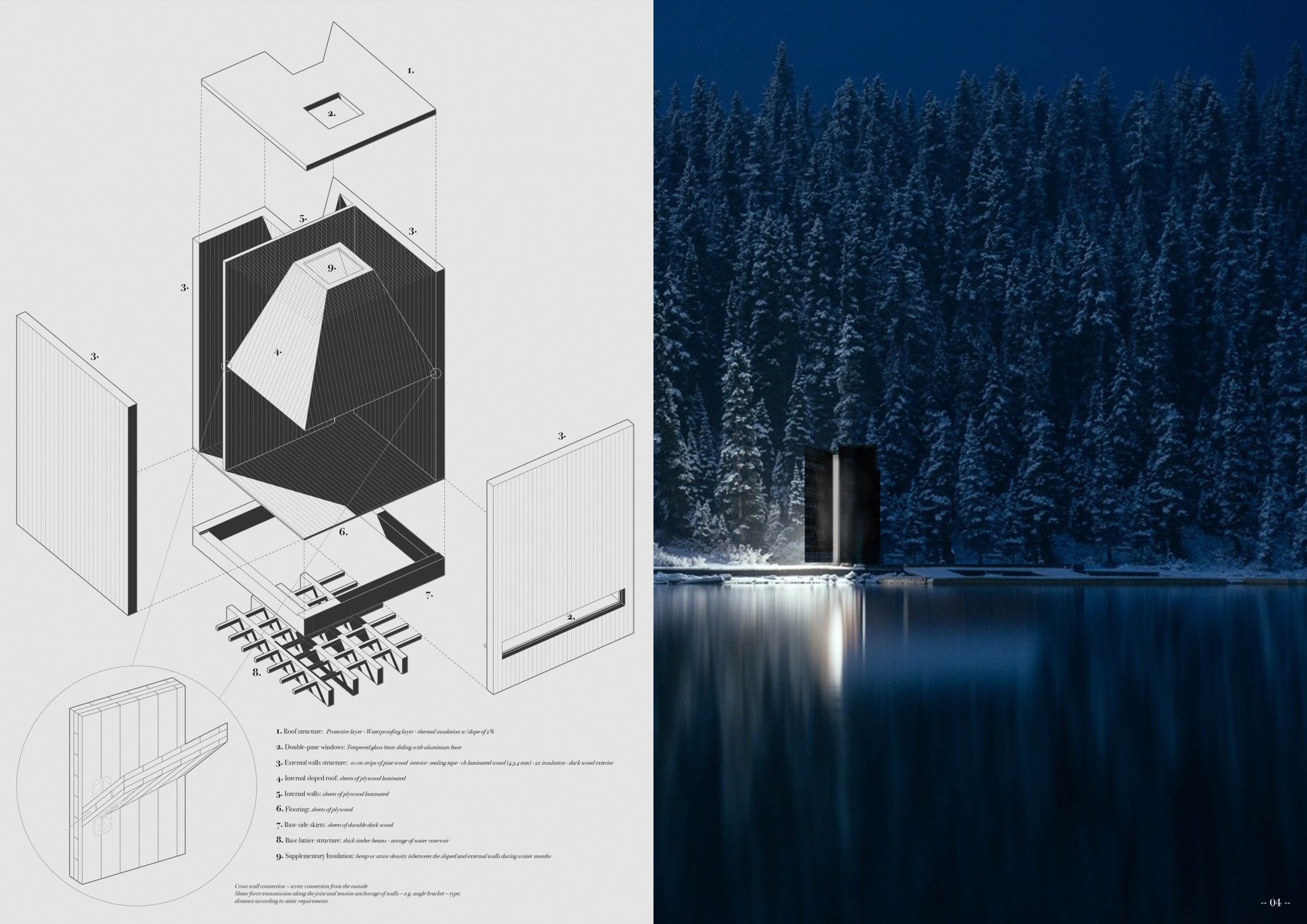 Architecture project // Pyramid Structure Crafted from Pine and Plywood ...