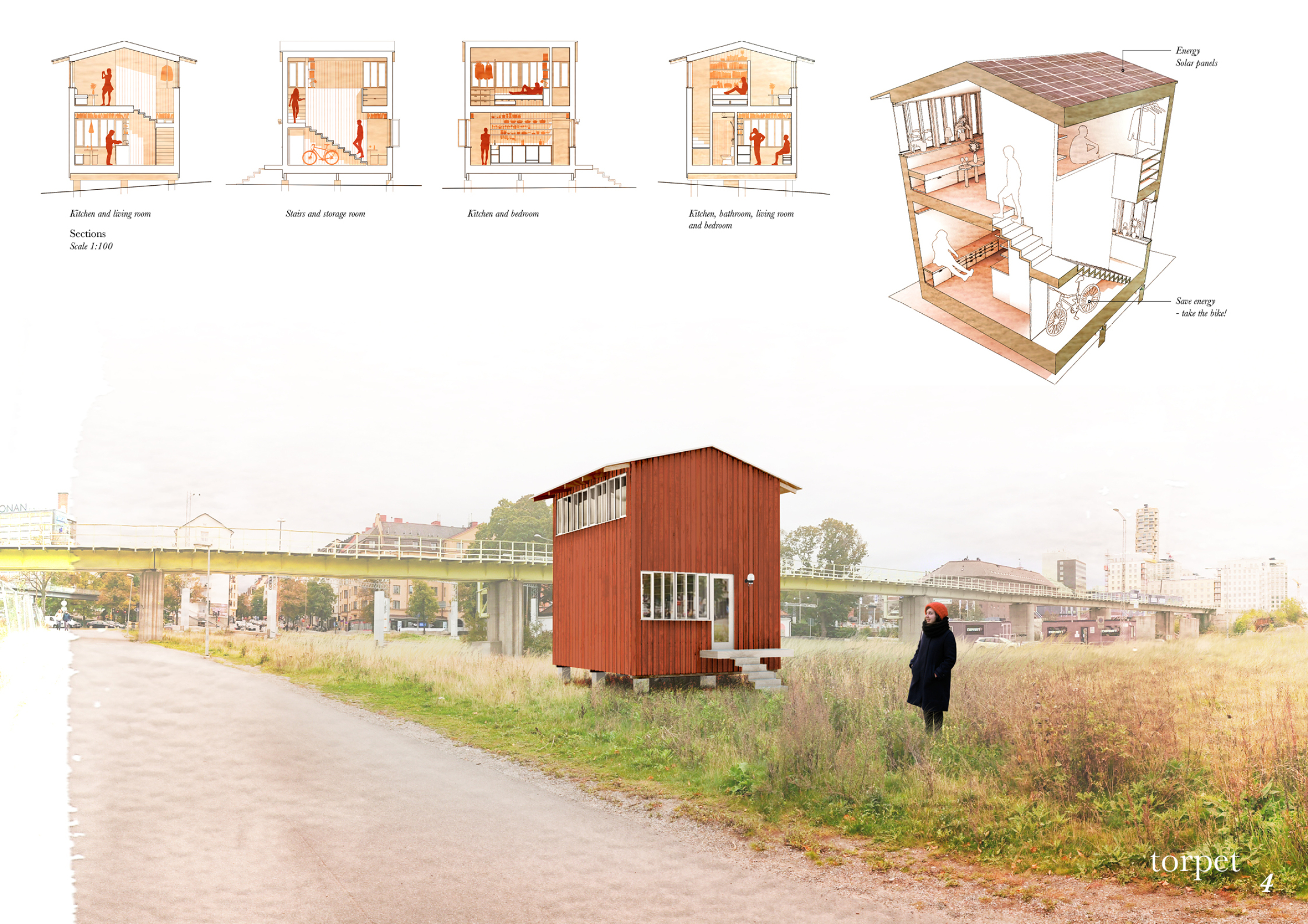 Architecture project // Natural Wood Paneling and Solar Efficiency in ...