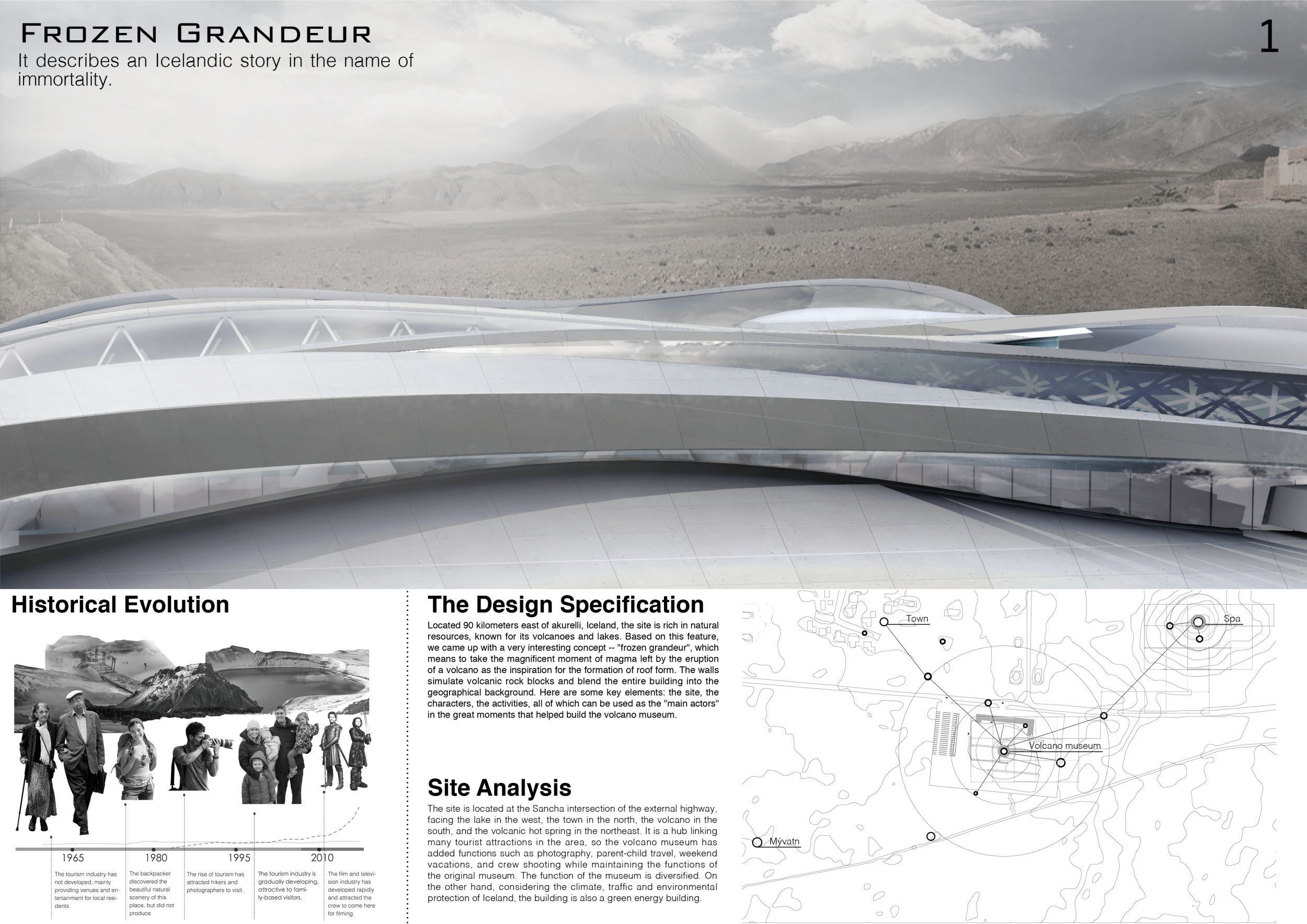 Architecture project // Volcanic Rock Inspired Space for Exploring ...