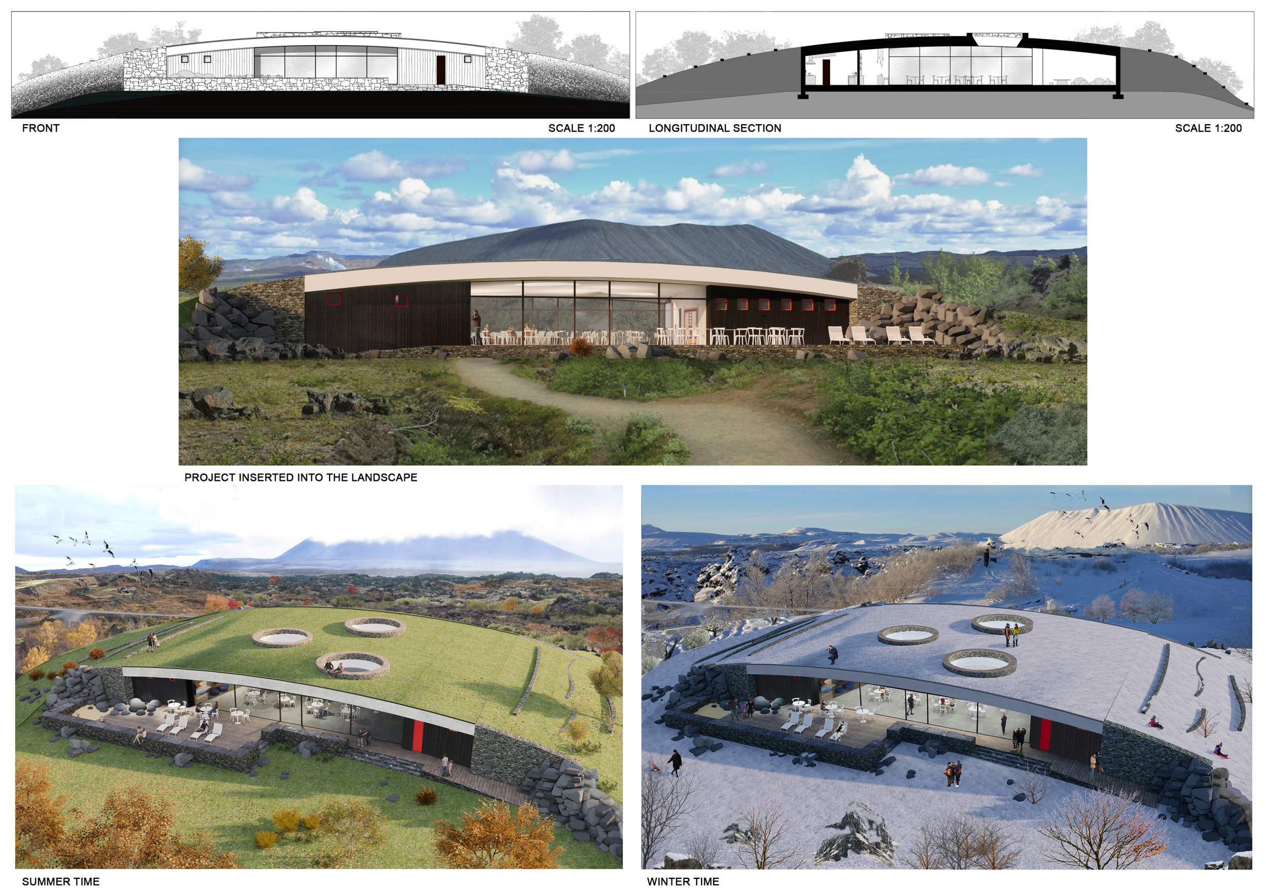 Architecture project // Earth-Centric Community Space Embracing Natural ...