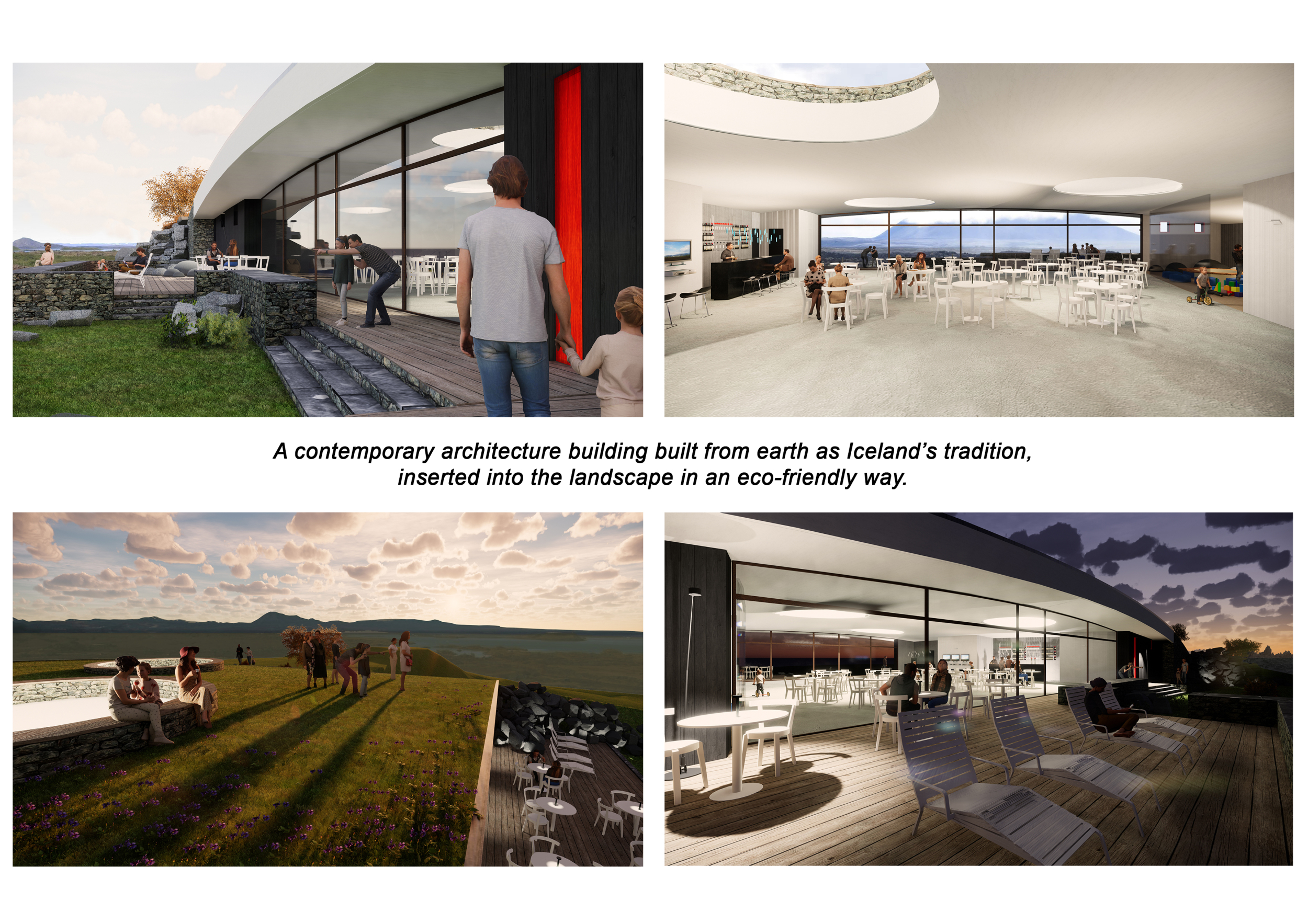 Architecture project // Earth-Centric Community Space Embracing Natural ...