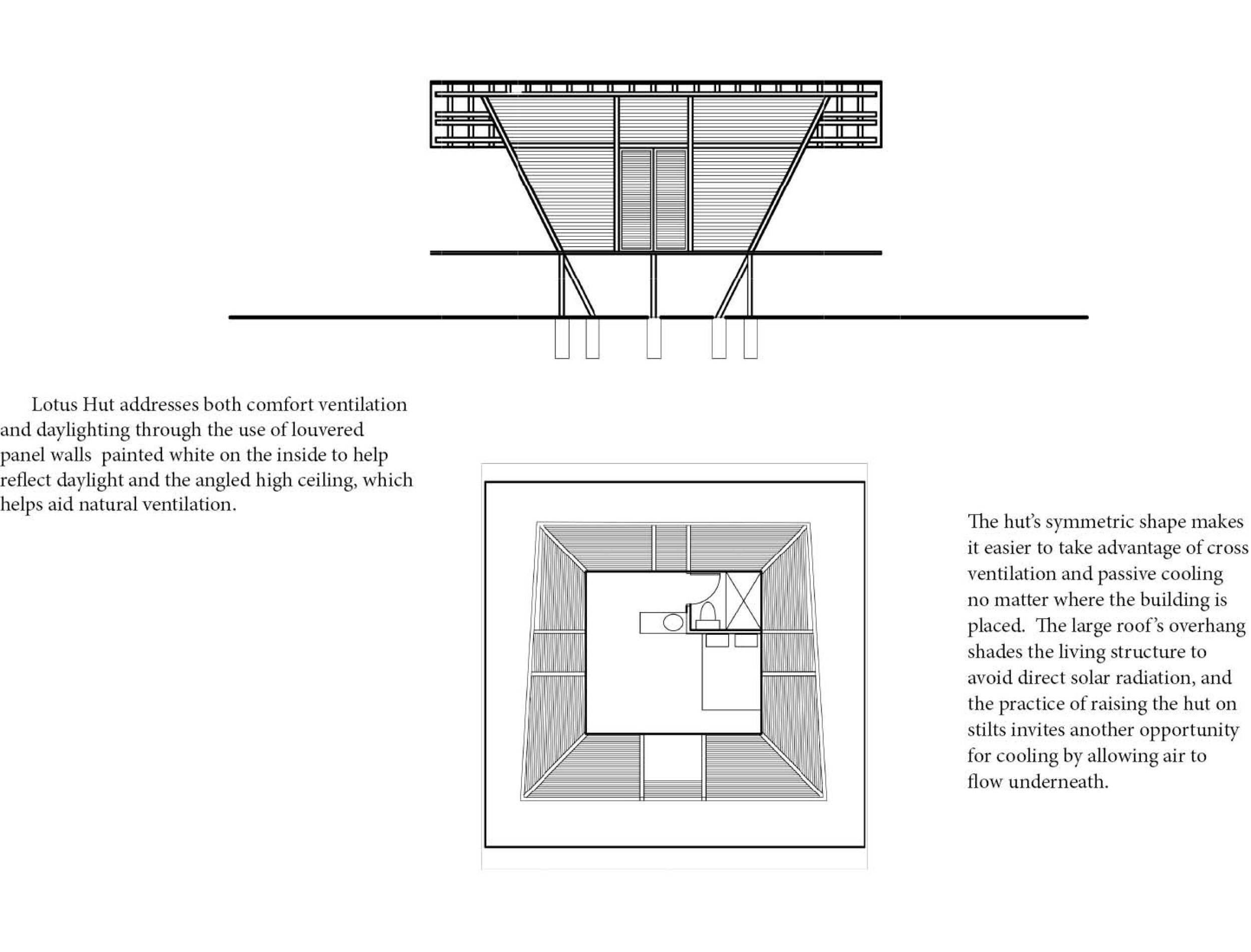 Architecture project // Bamboo Retreat Elevated on Stilts Emphasizing ...