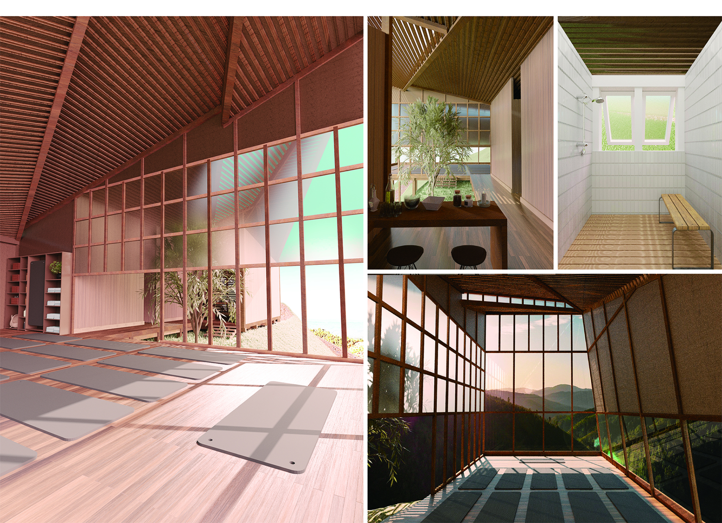 Architecture project // Panoramic Spaces Enhanced by Wooden Roof and ...