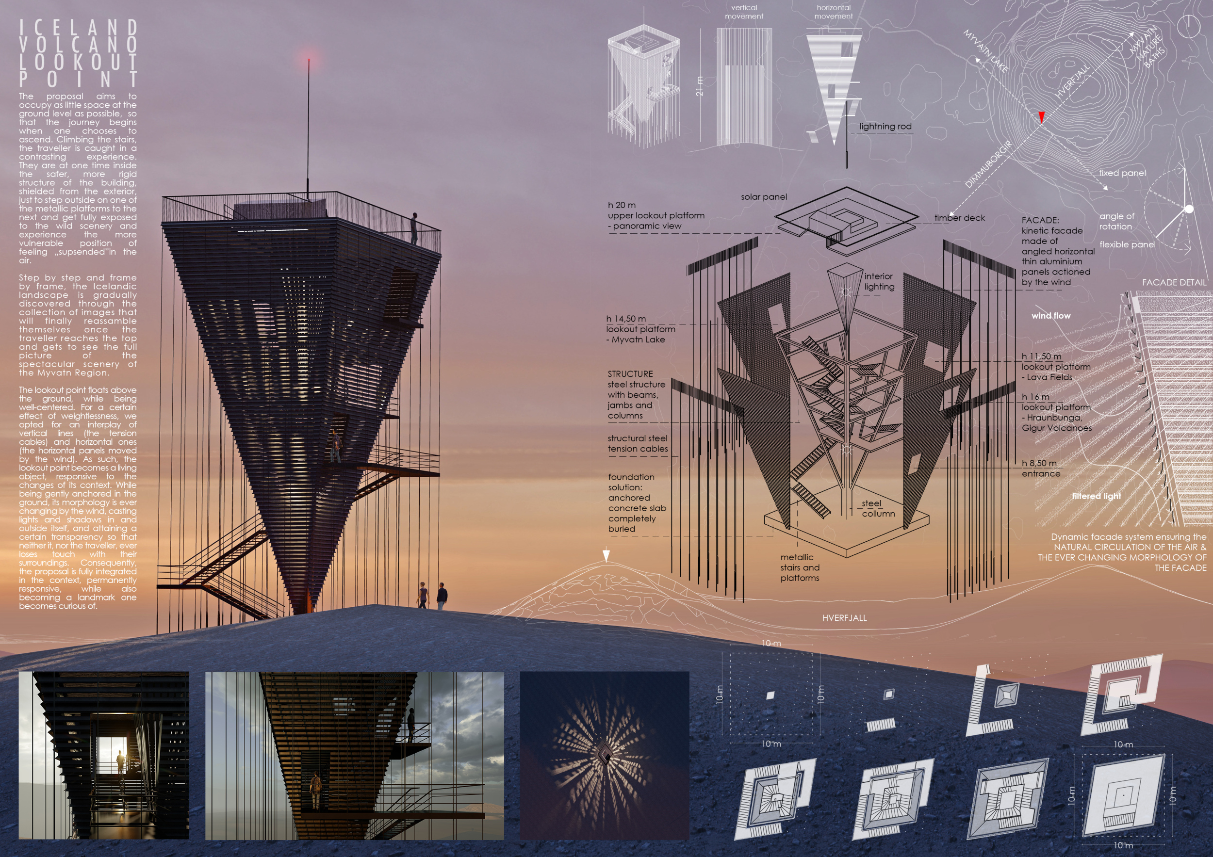 Architecture project // Floating Observation Platform with Kinetic ...