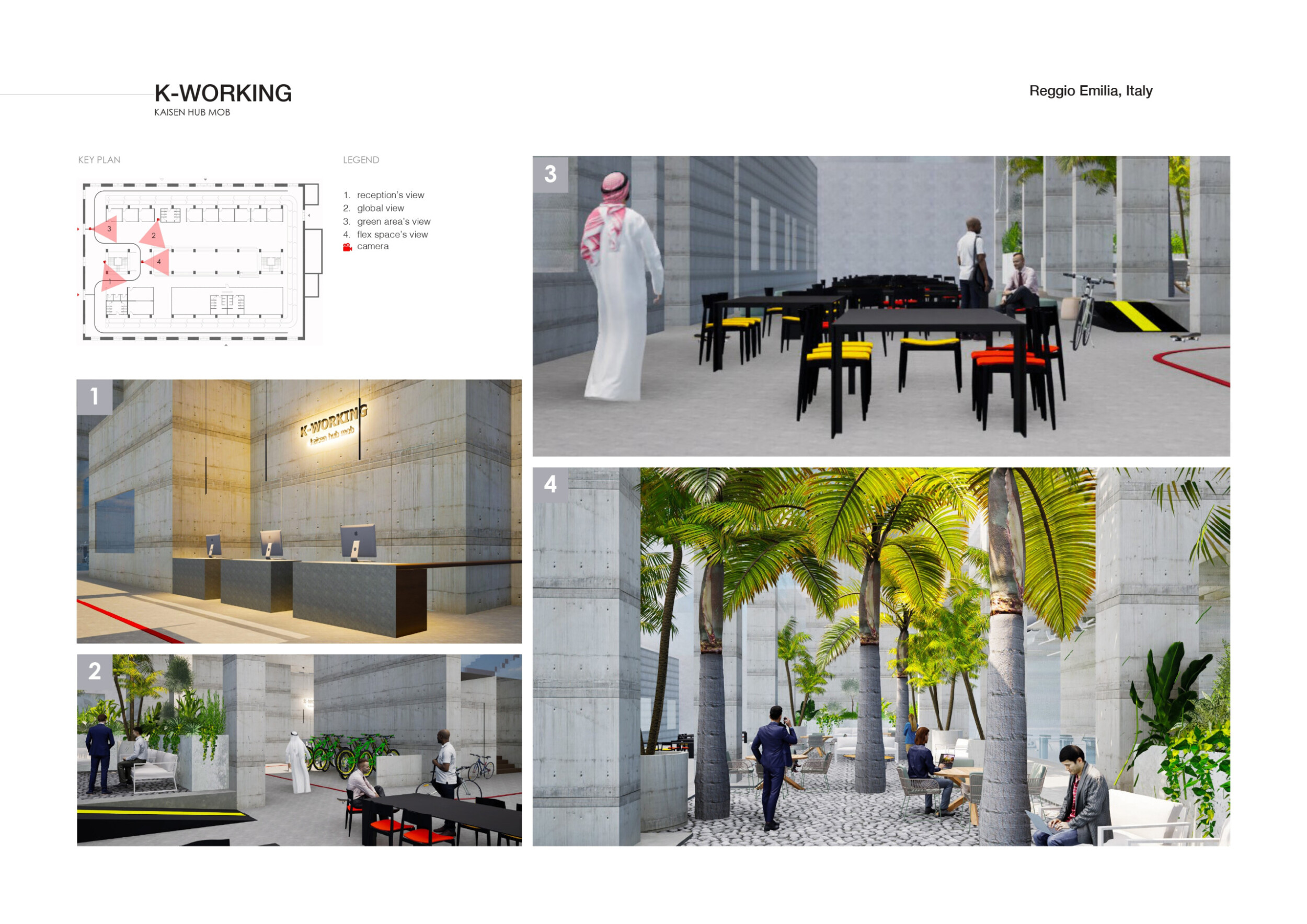 Architecture project // Central Hub Built with Exposed Concrete and ...
