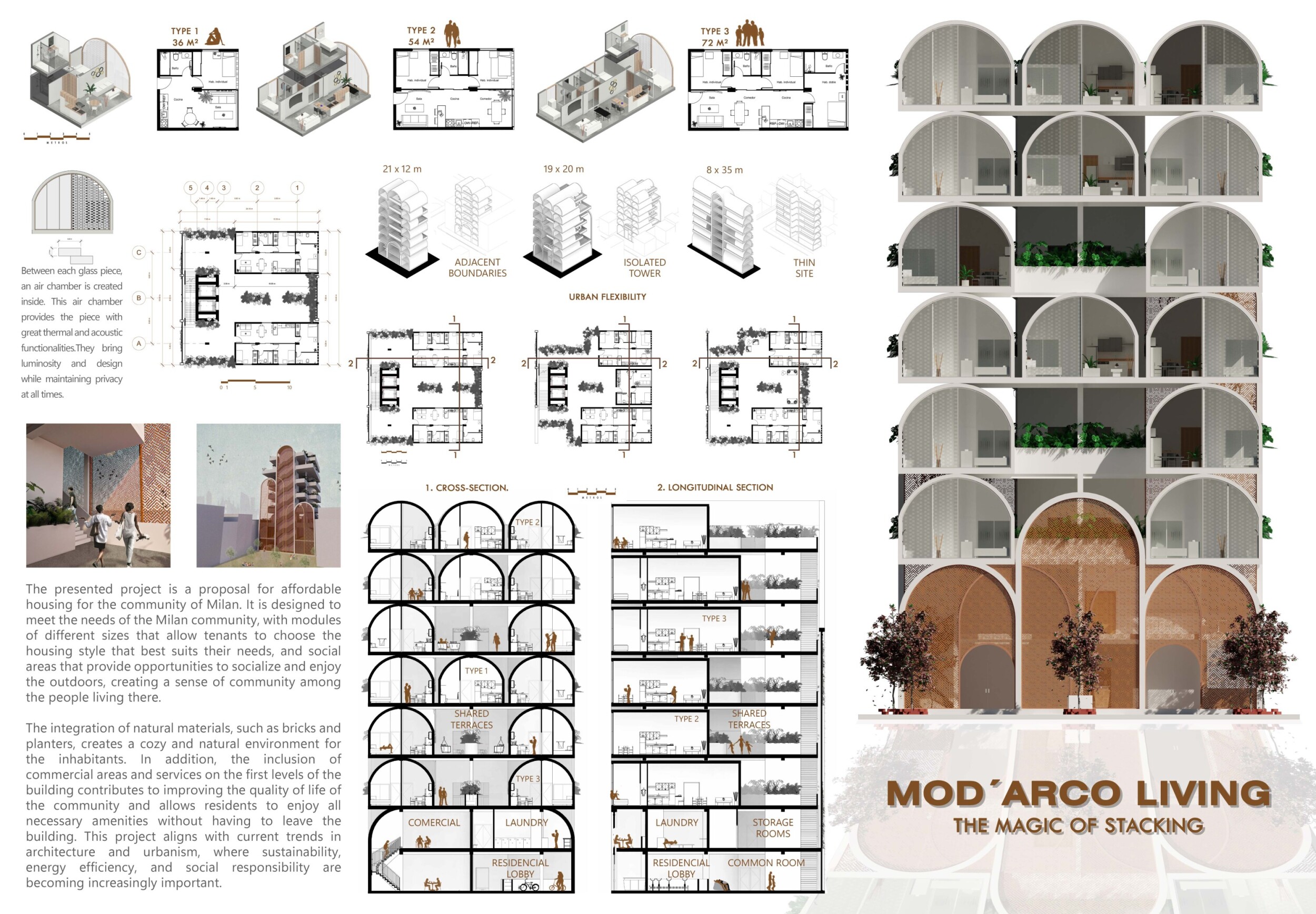 Architecture project // Air Chamber Stacking with Natural Materials for ...