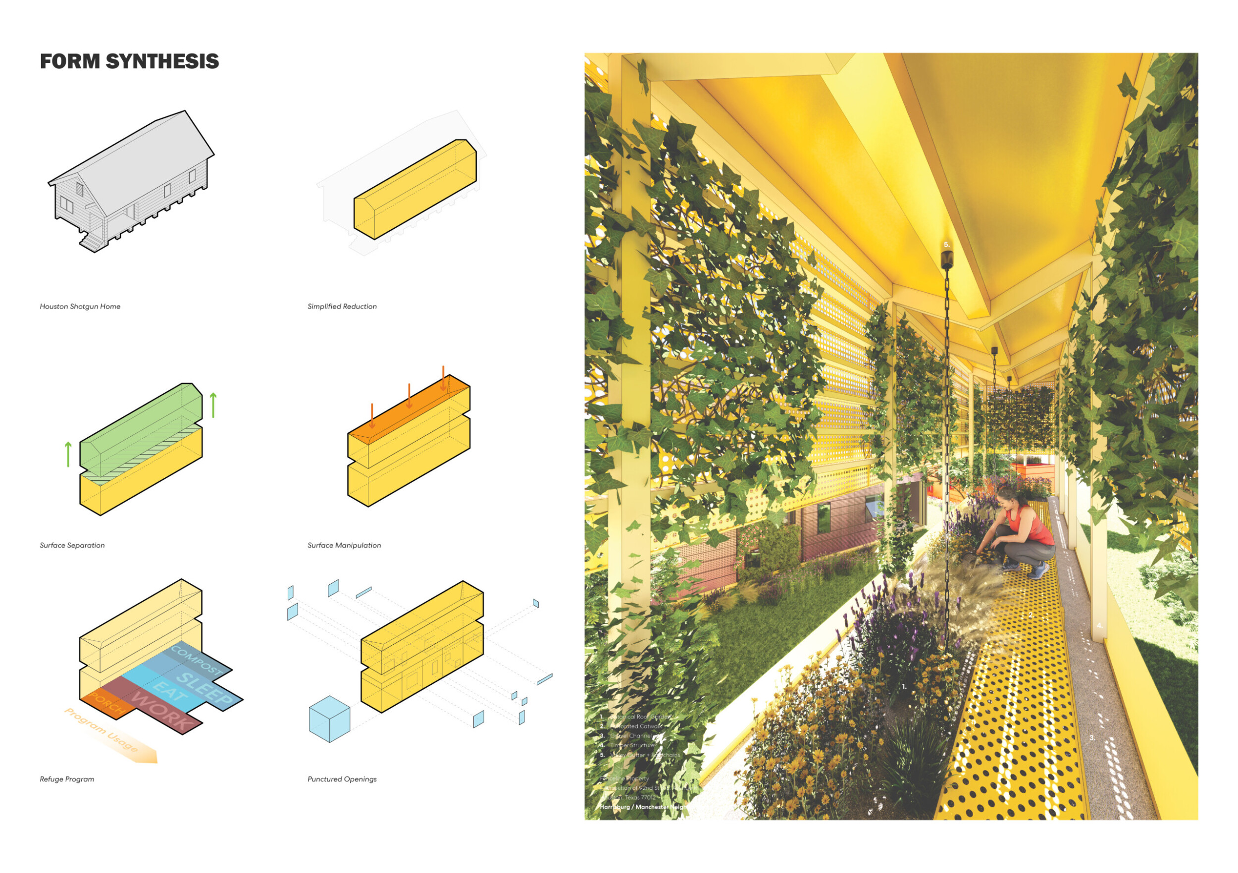 Architecture project // Hydroponic Greenwalls and Perforated Aluminum ...