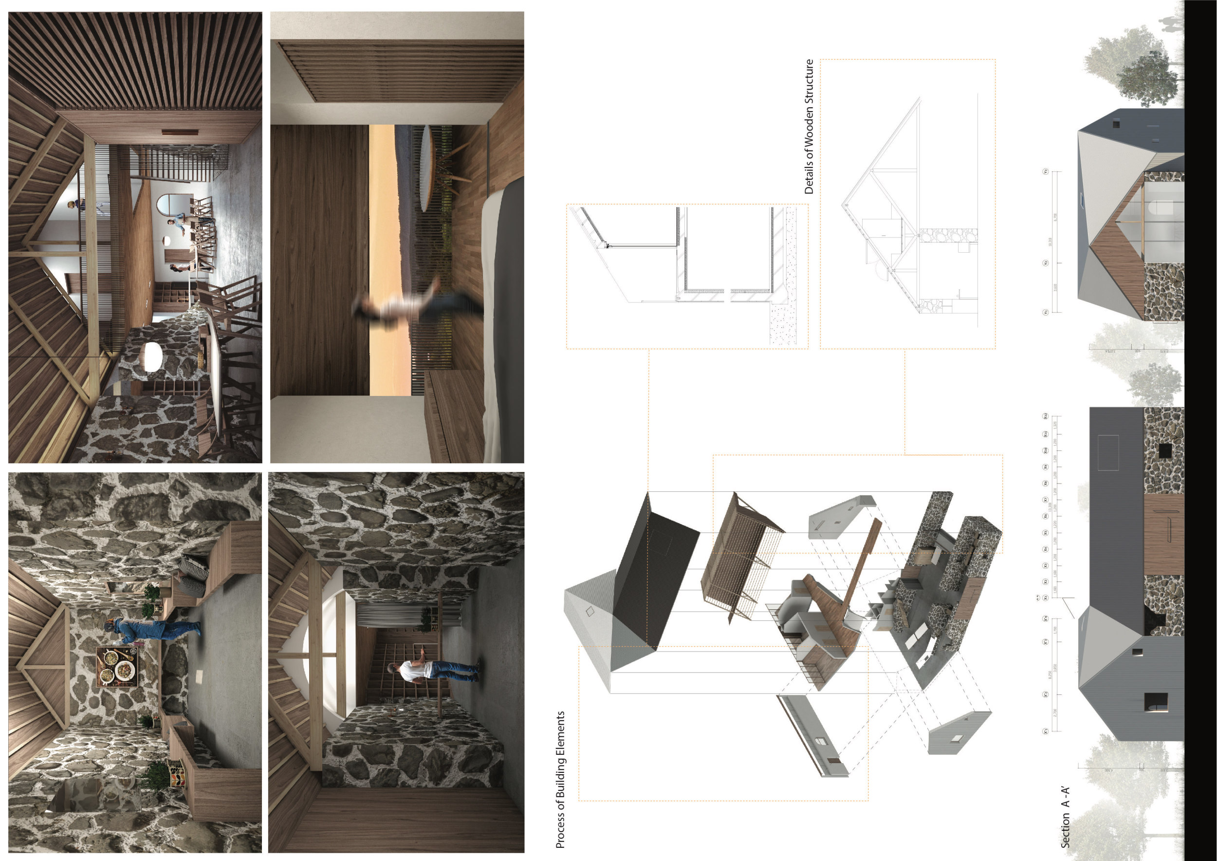 Architecture project // Herb Lab Integration with Wooden Walls in ...