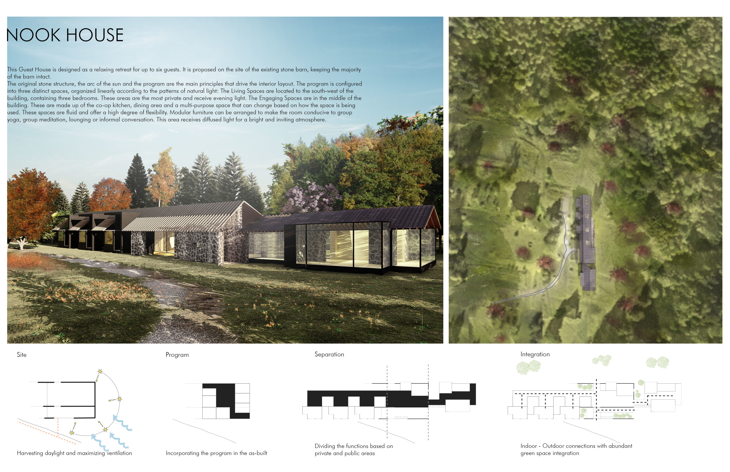 Architecture project // Nooks of Recycled Rock and Aluminium Cladding ...