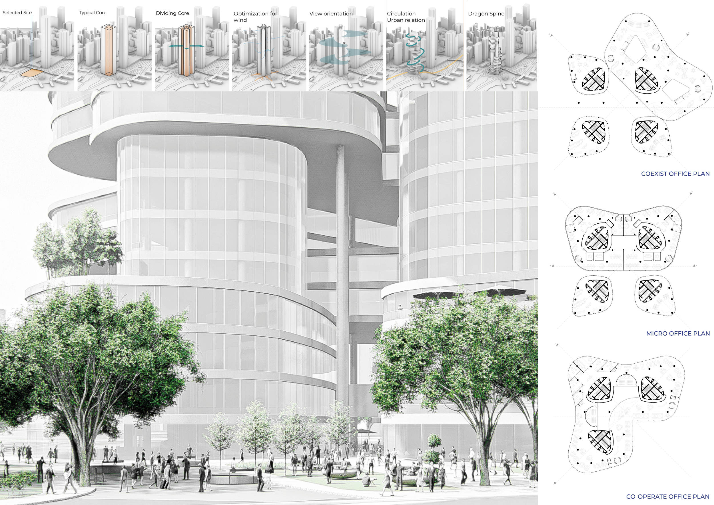 Architecture project // Externalized Elevator Systems and Rotating ...