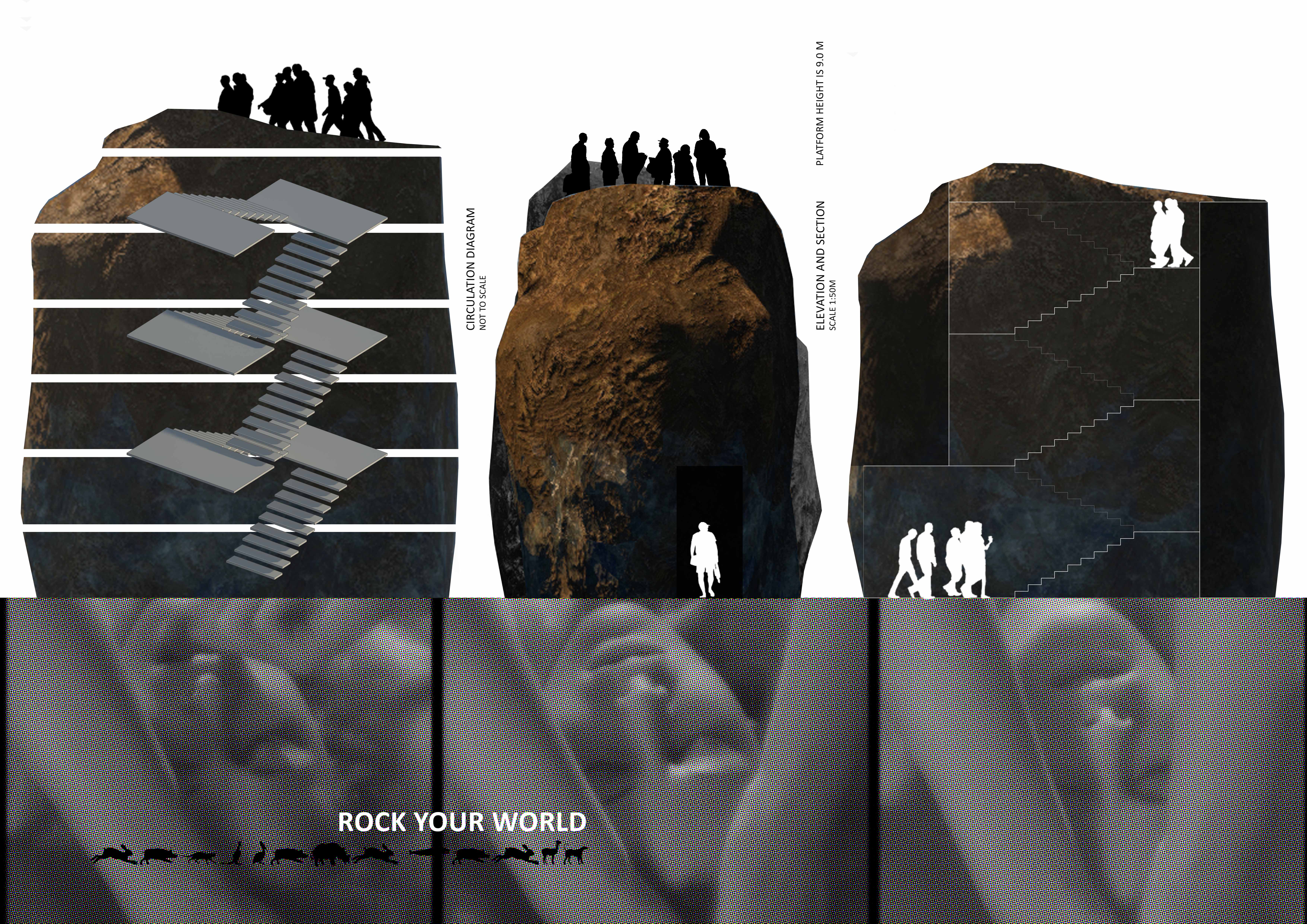 Architecture project // Natural Rock Facade Overlooking Local ...
