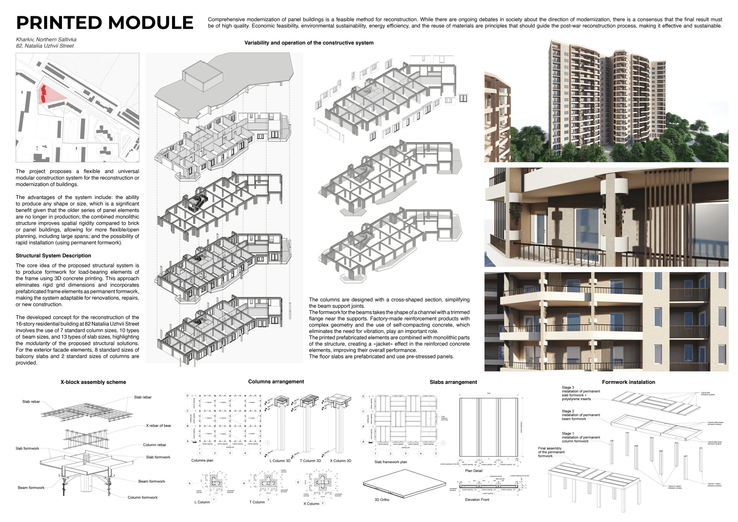 Architecture project // Modular Housing Crafted from Recycled Concrete ...