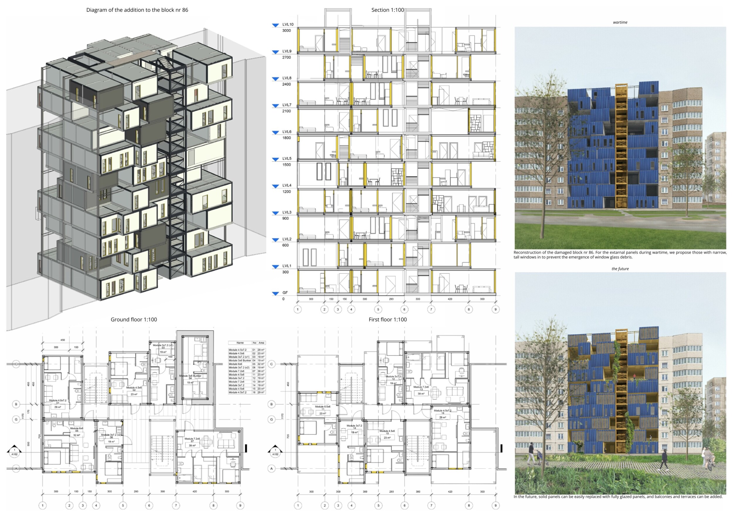 Architecture project // Modular Community Spaces Featuring Fiber Cement ...