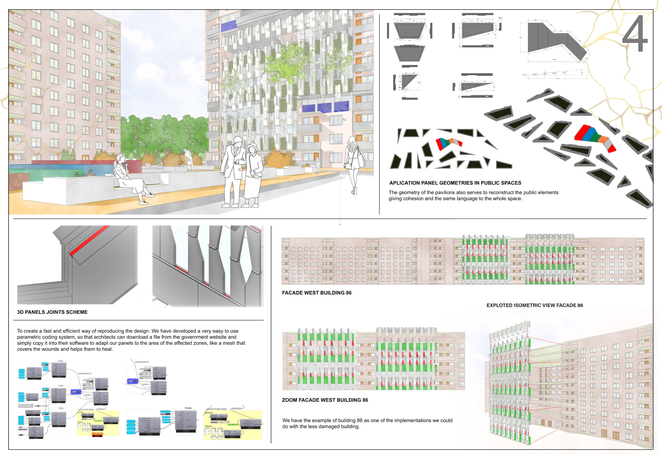 Architecture project // Vertical Gardens and Protective Fabrics in ...