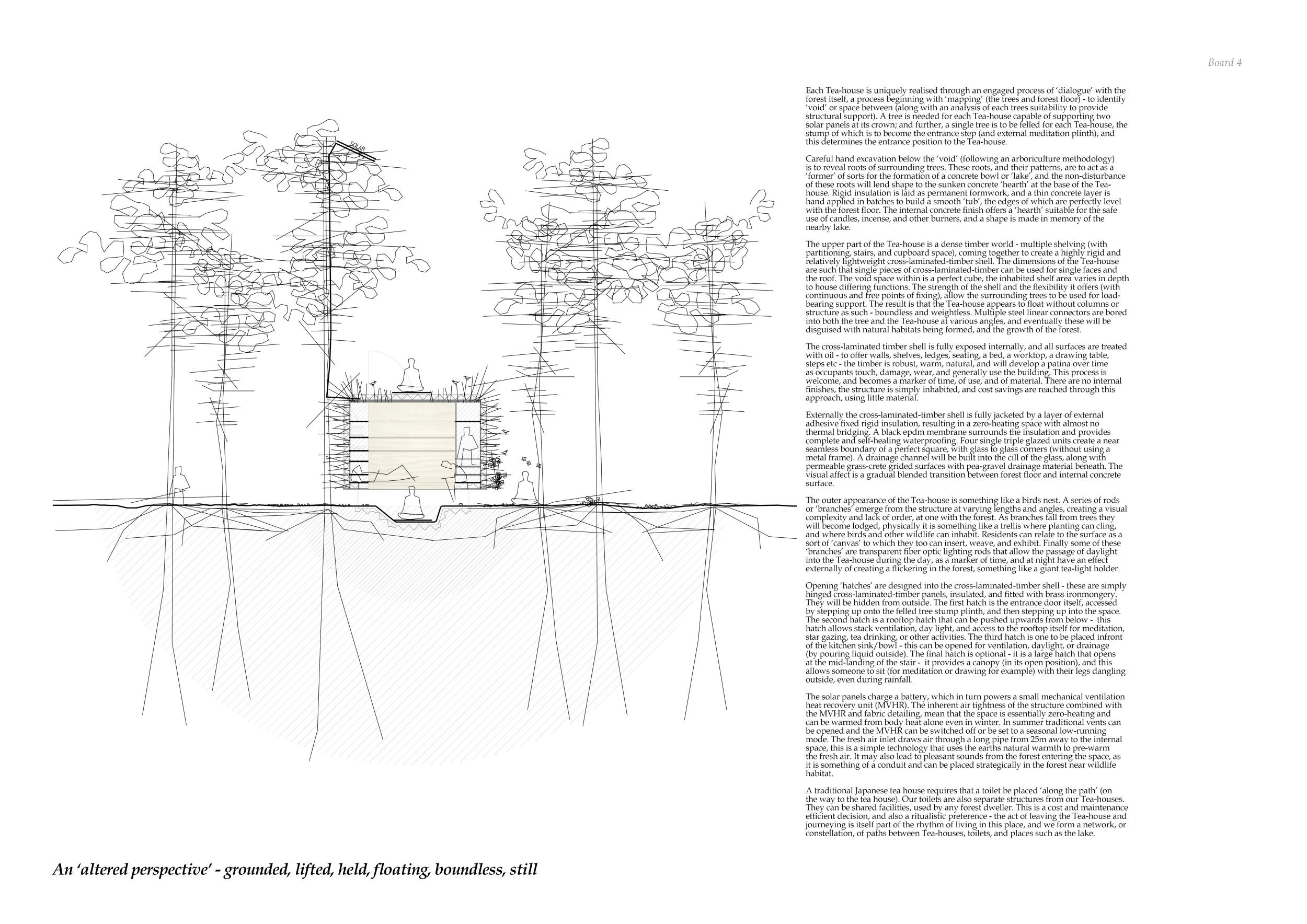 Architecture project // Natural Timber Retreat Emphasizing Geometric ...