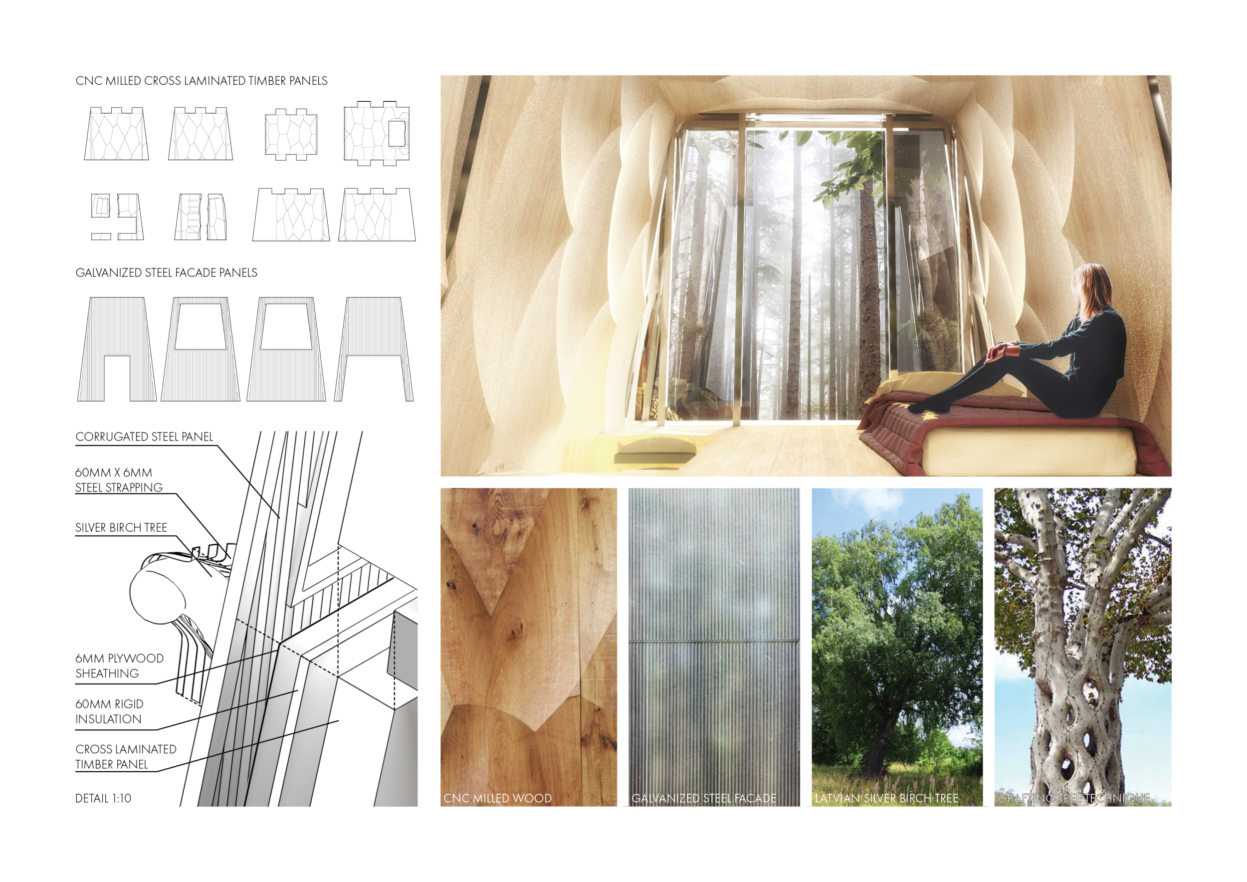 Architecture project // Tree Integration and Polished Steel Embrace in ...