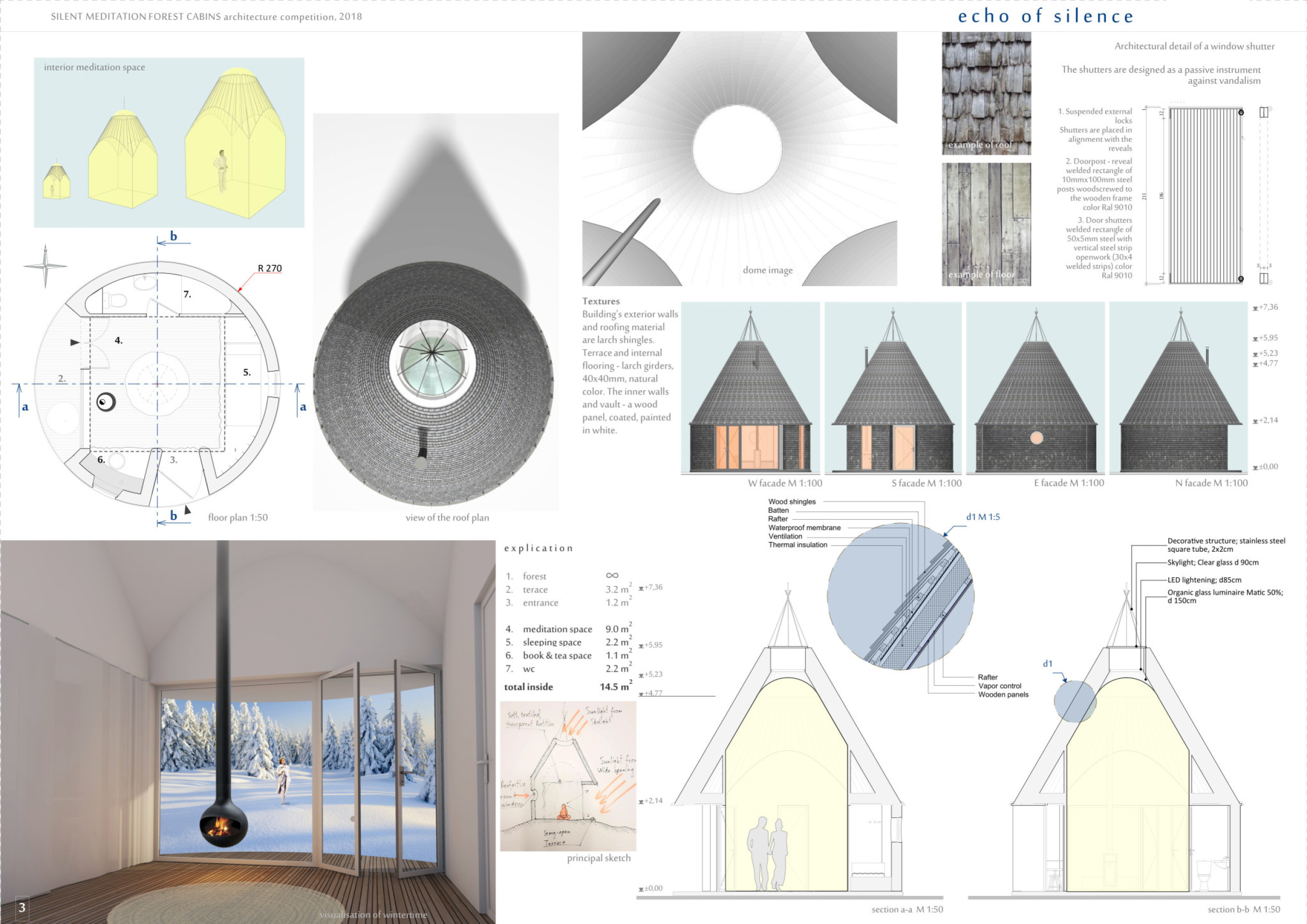 Architecture project // Circular Cabins Crafted from Larch Shingles ...