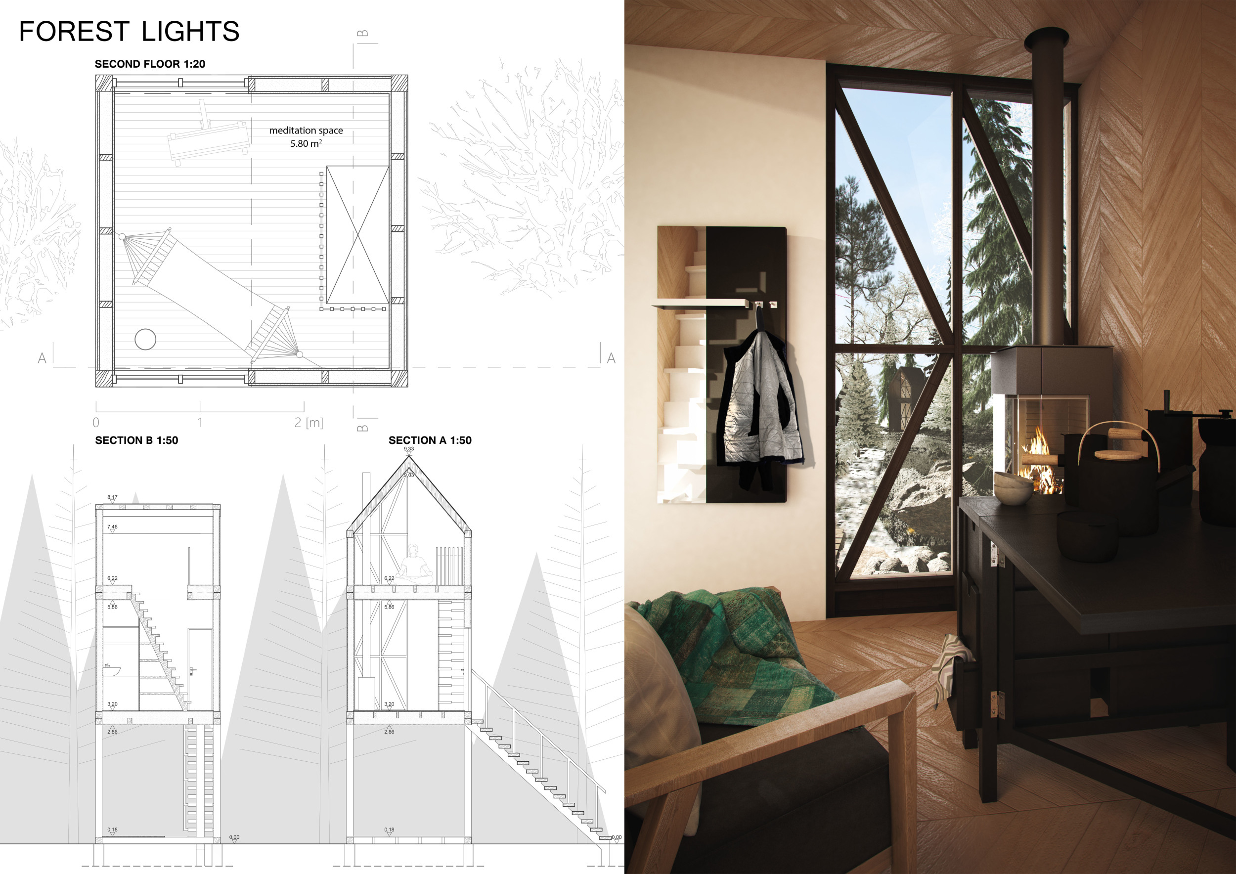 Architecture project // Elevated Cabins with Recycled Paper Insulation ...