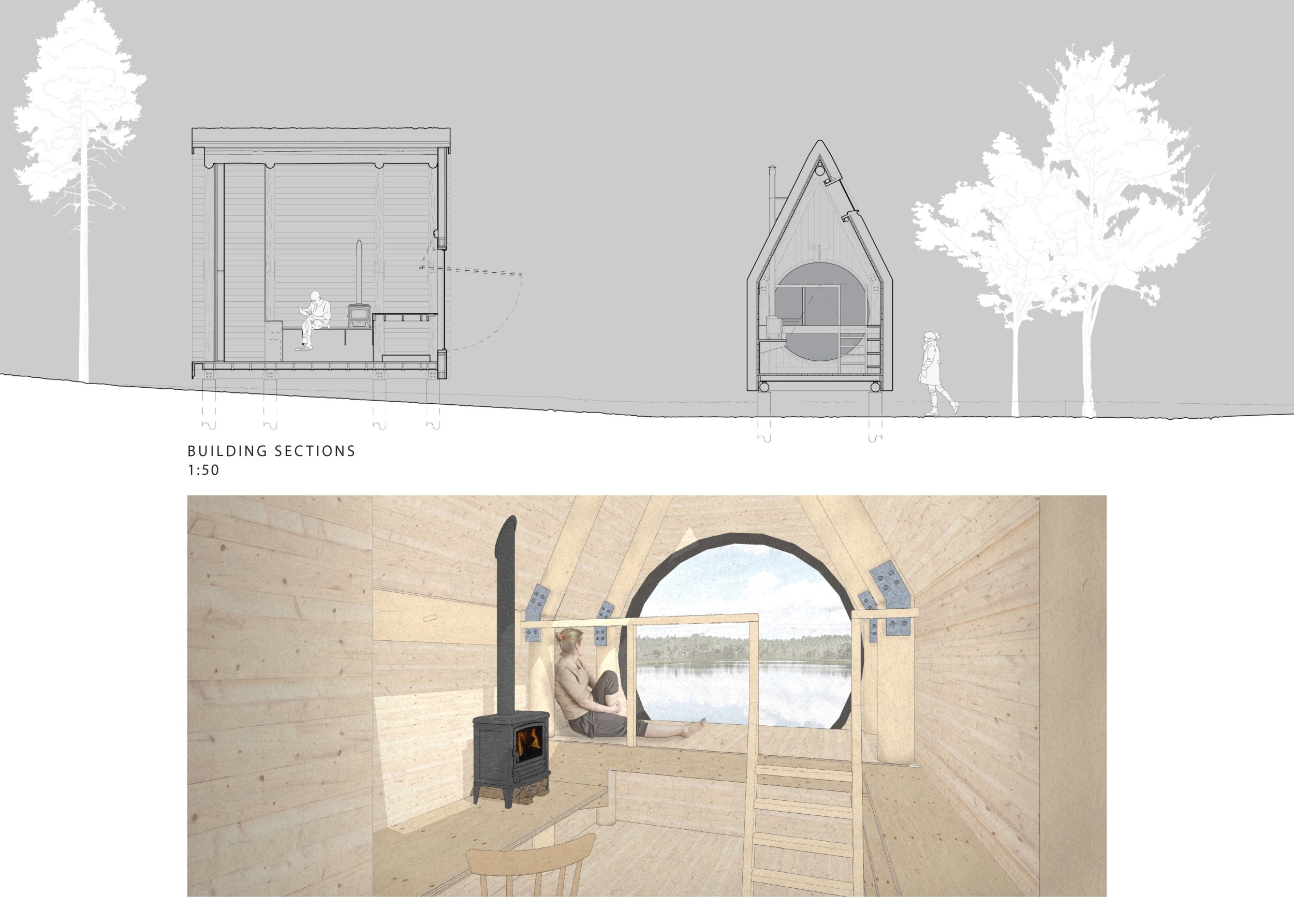 Architecture project // Meditation Cabin with Local Timber and Natural ...
