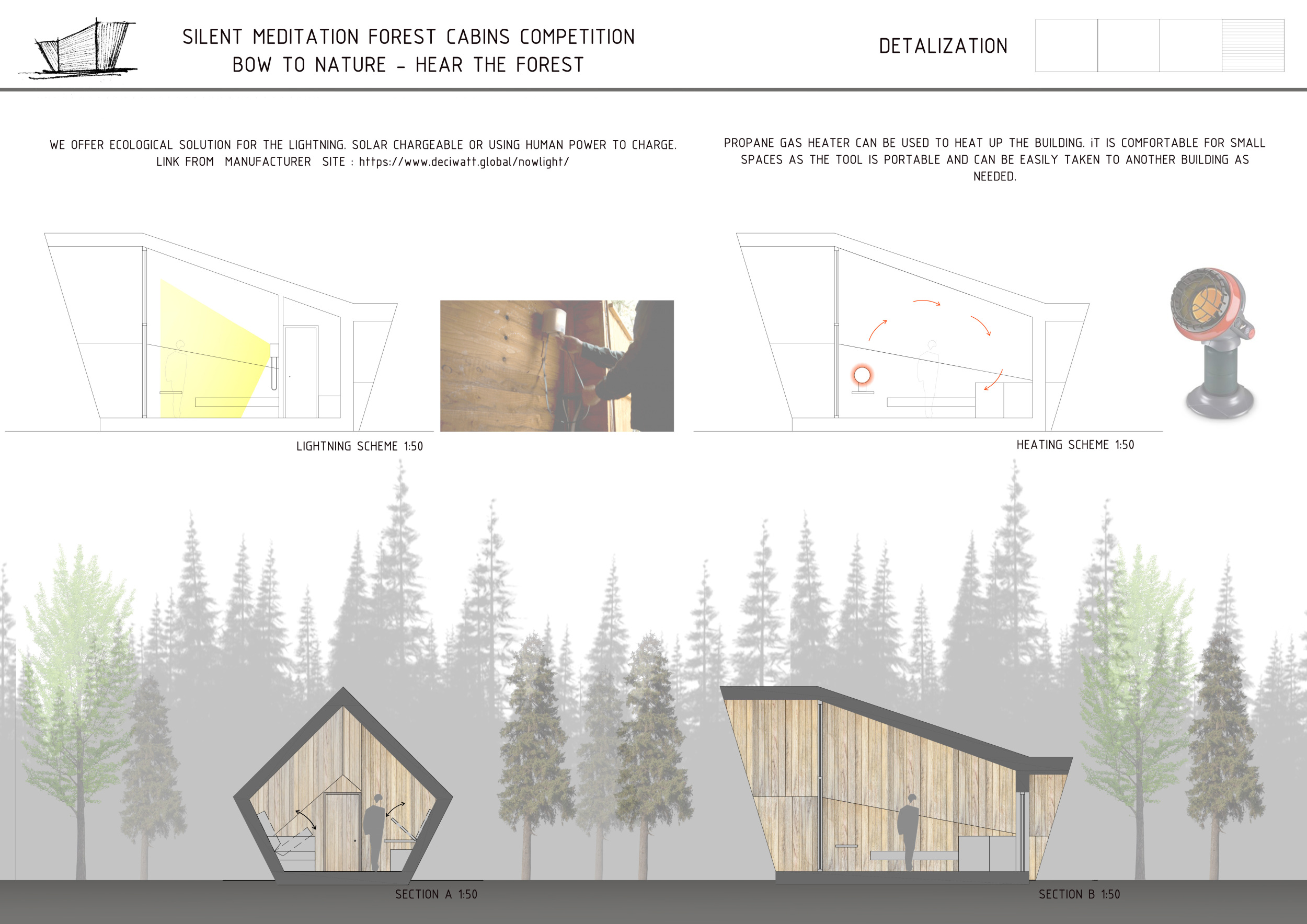 Architecture project // Sound Immersion in Impregnated Wood Cabins for ...