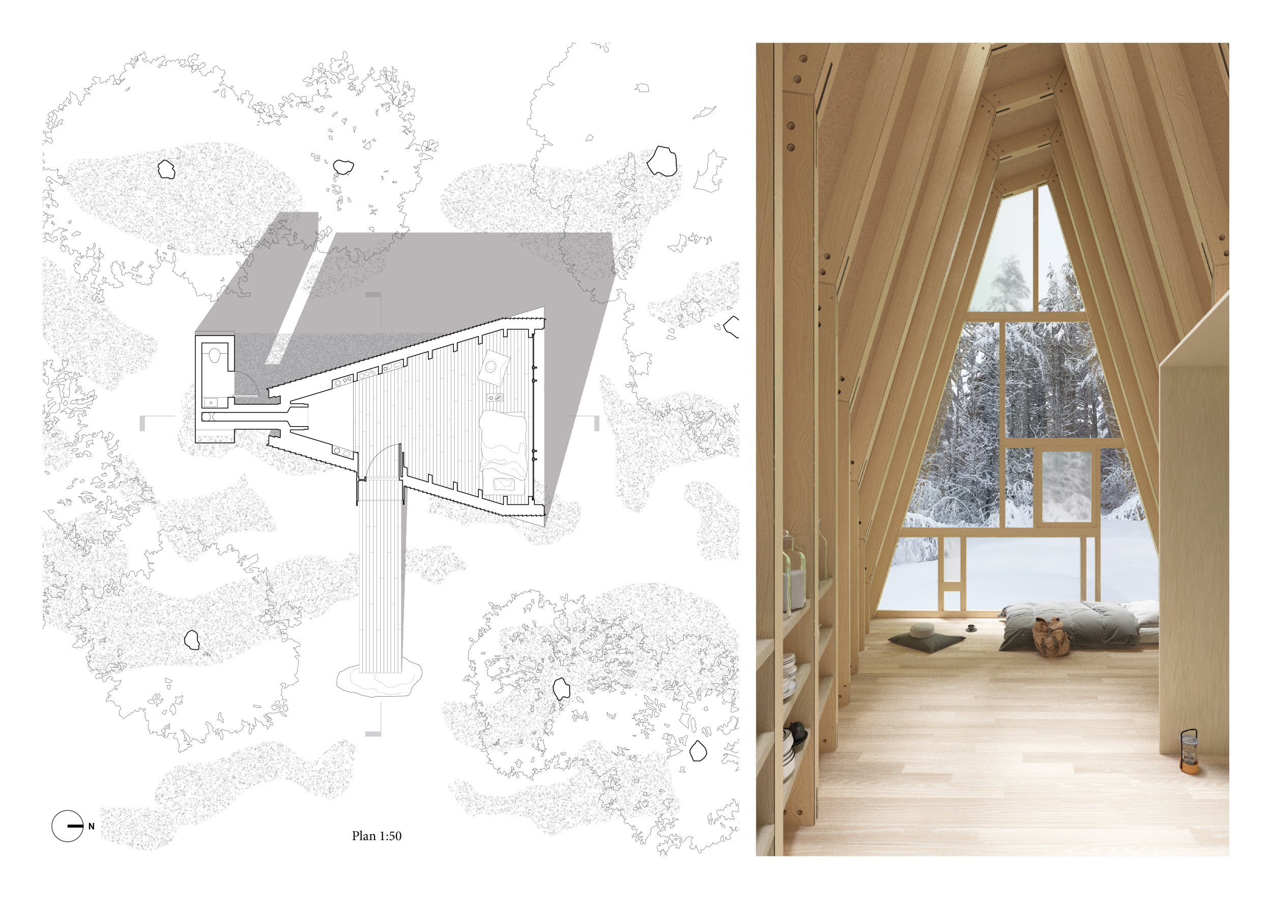 Architecture project // Cork-Overlaid Retreat with Heavy Timber ...