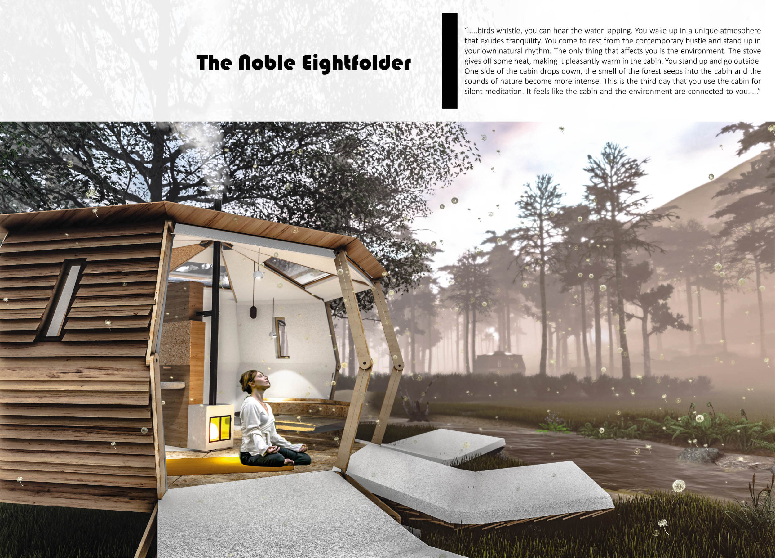 Architecture project // Helophyte-Filtered Cabin with Octagonal Design ...