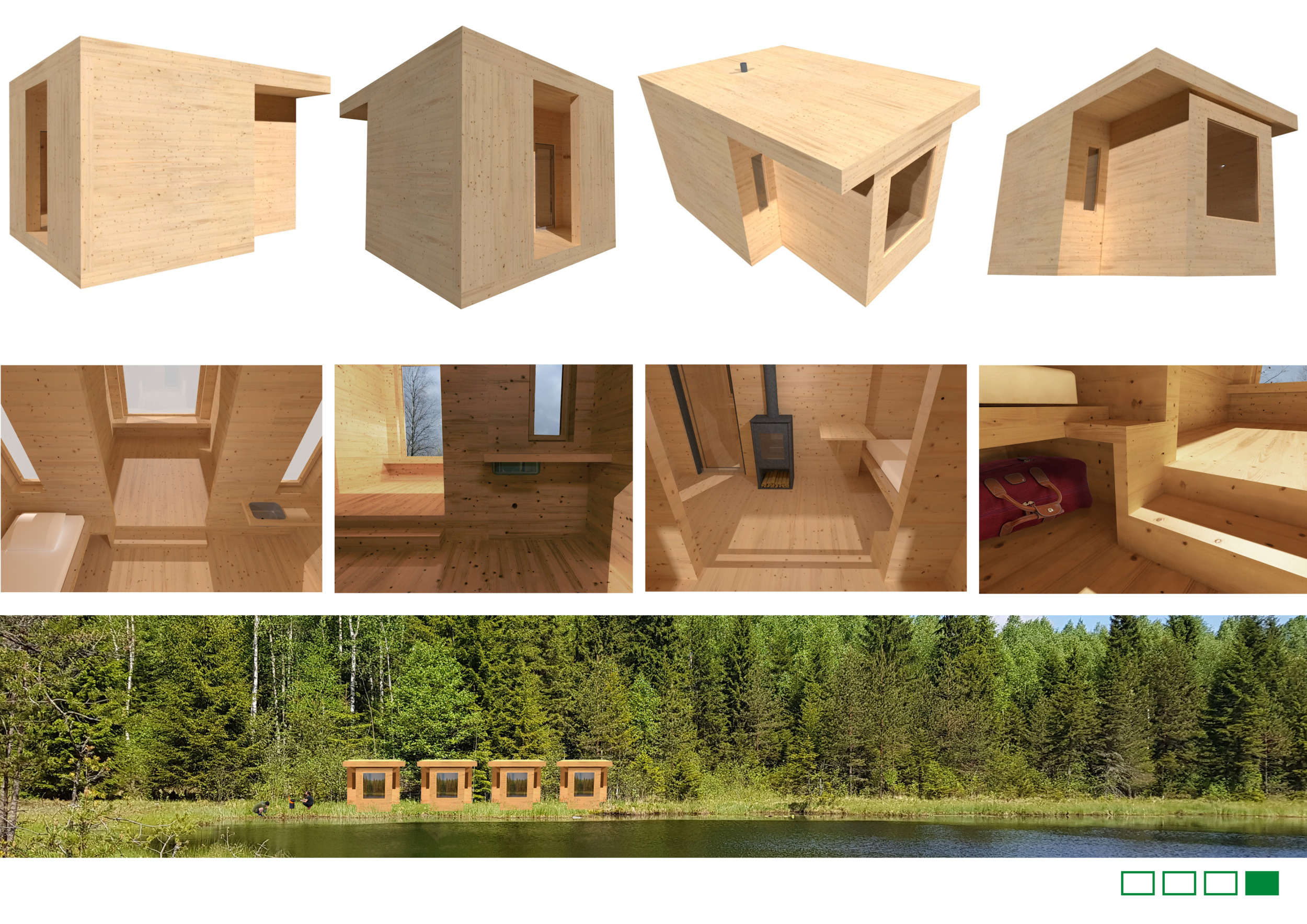 Architecture project // Meditation Cabin with Icell Insulation and ...