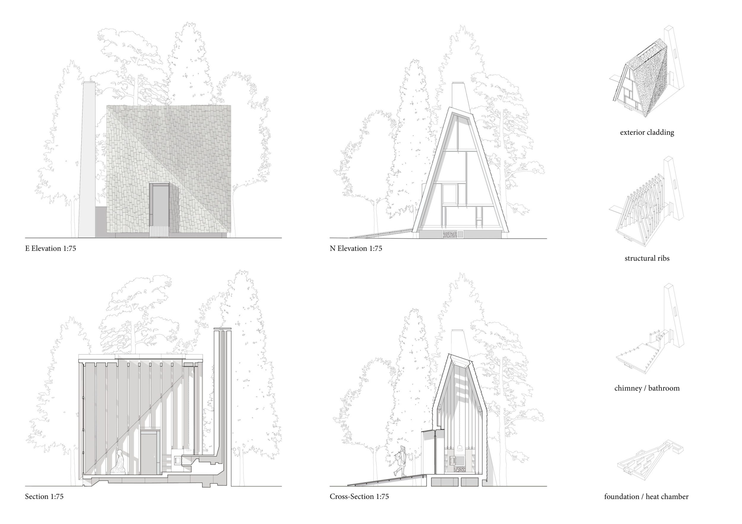 Architecture project // Cork-Overlaid Retreat with Heavy Timber ...