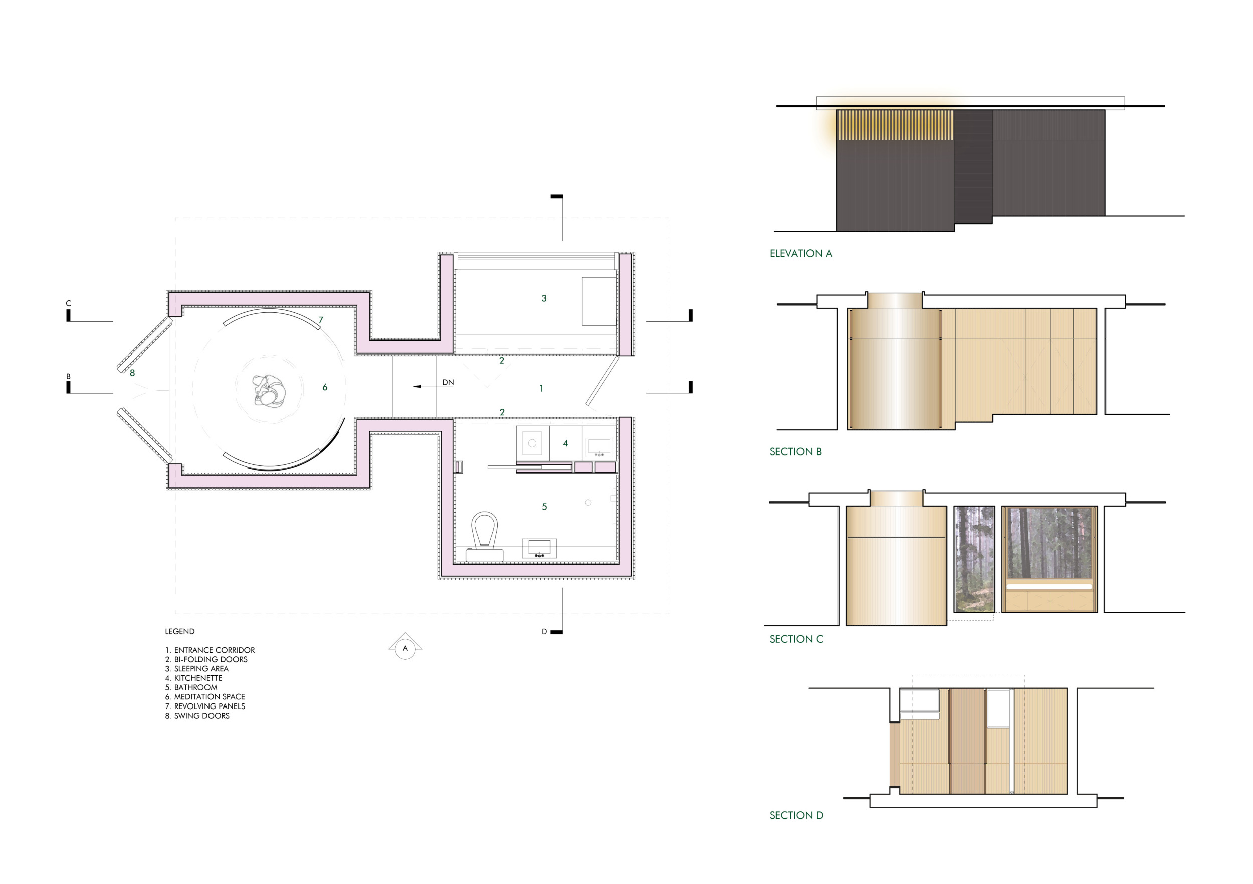 Architecture project // Circular Meditation Space Crafted from Swiss ...