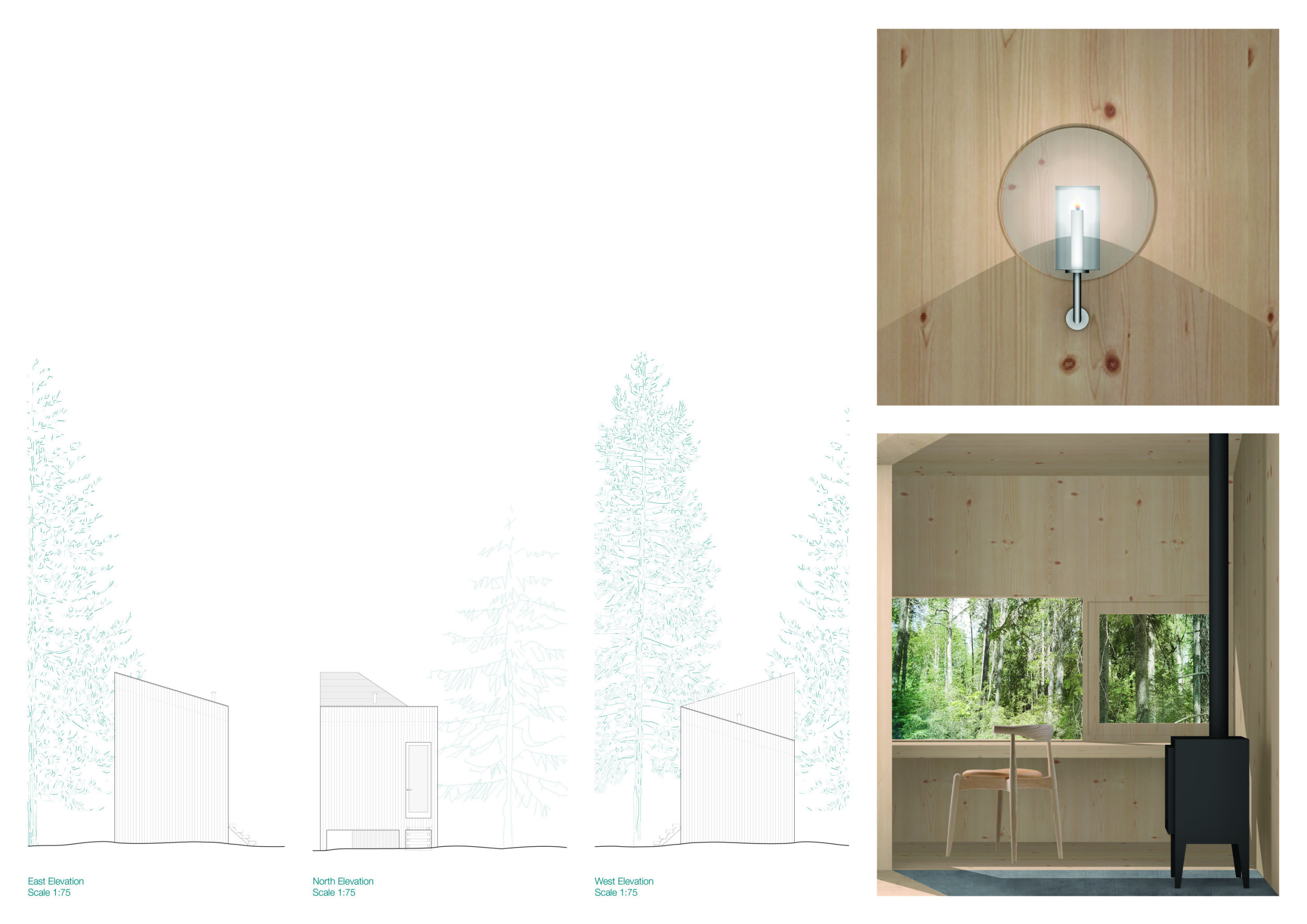 Architecture project // Elevated Spaces with Natural Pine and Diagonal ...