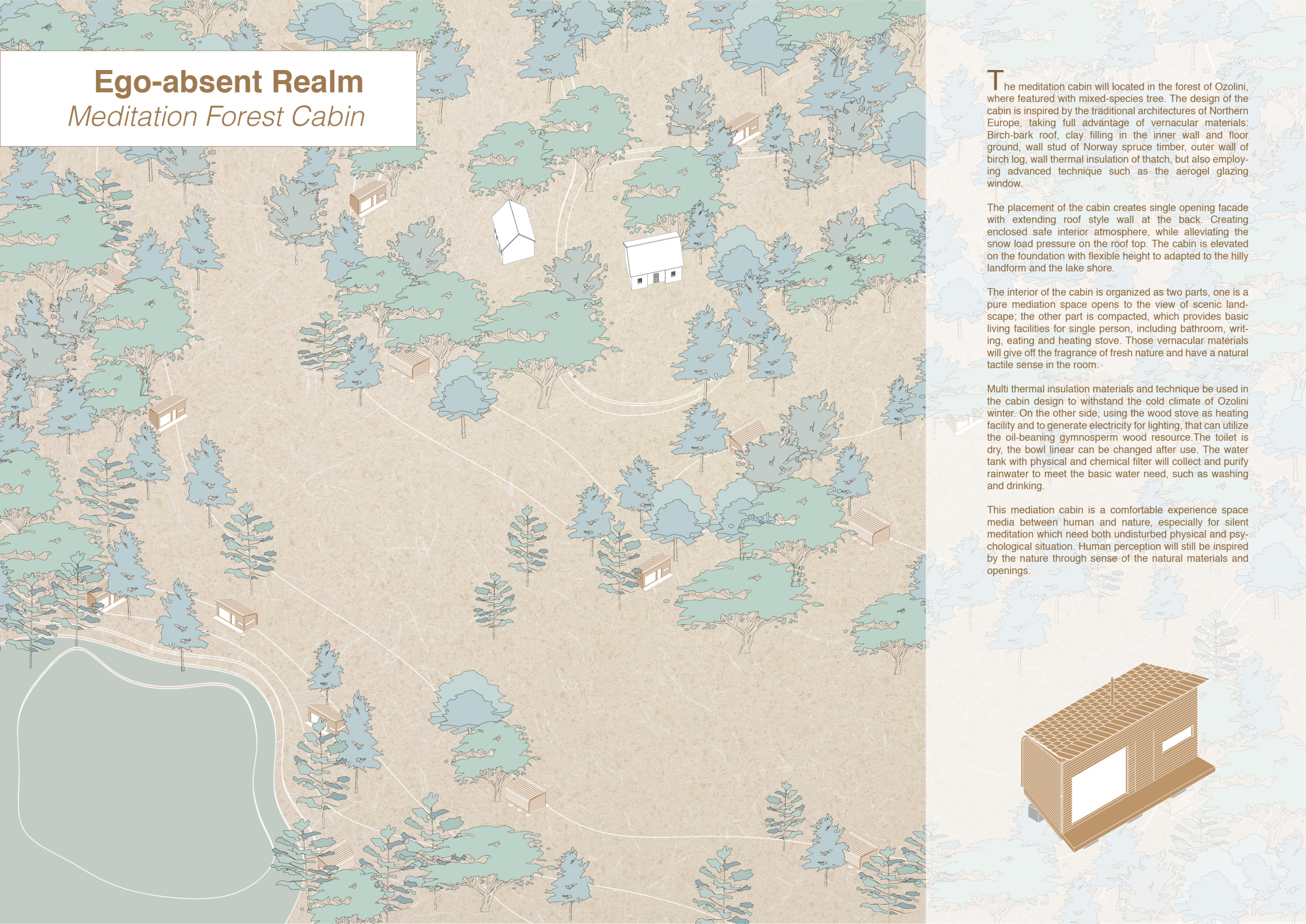 Architecture project // Birch-Bark Shelter with Thatch Insulation in a ...