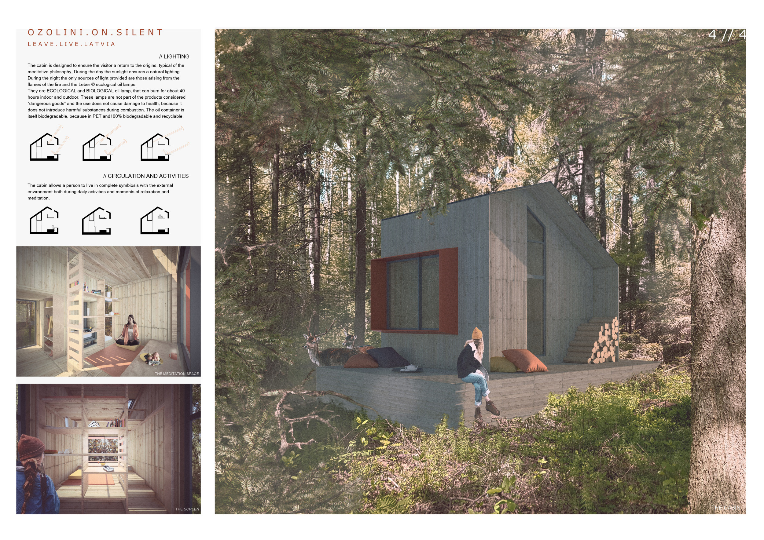 Architecture project // Elevated Cabins with Japanese Joinery and ...
