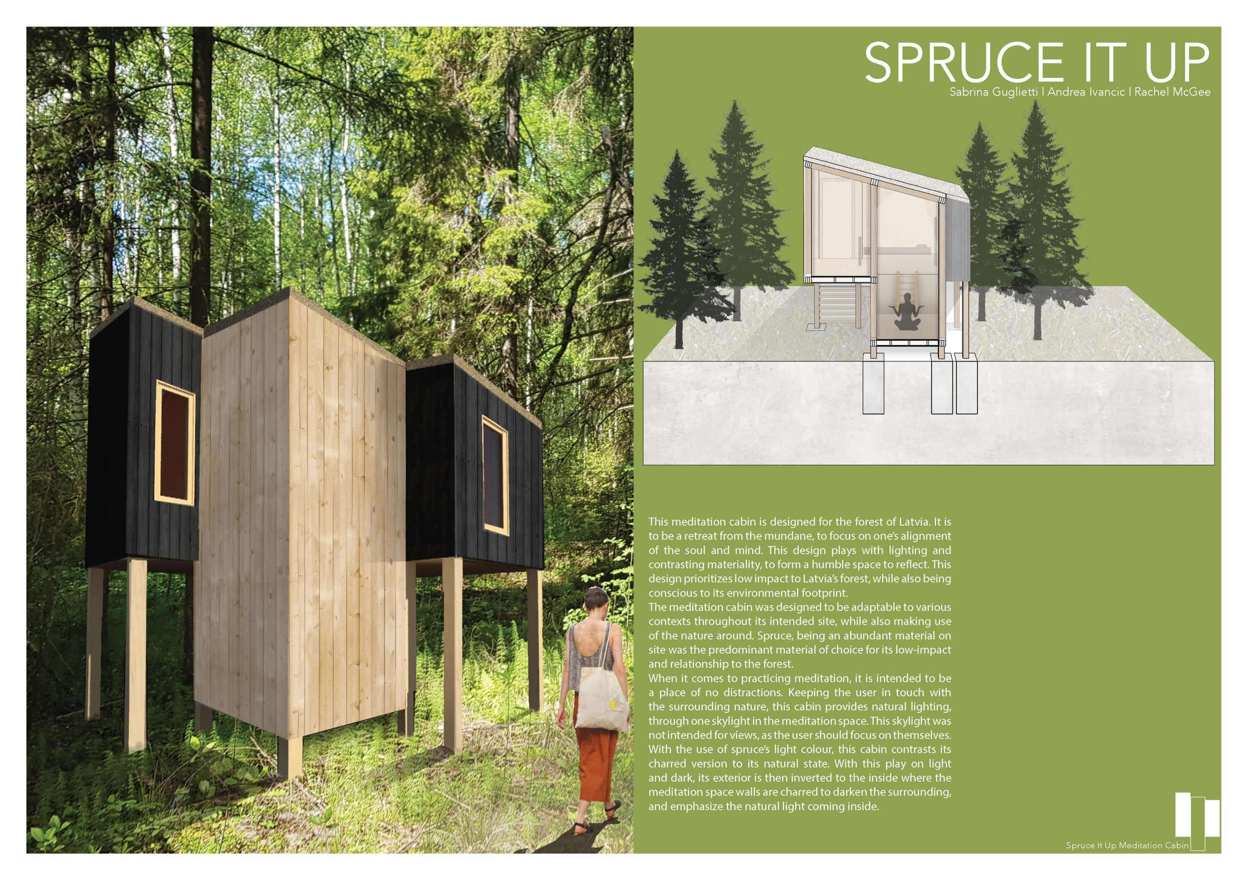 Architecture project // Charred Spruce Cladding and Thatch Roofing ...