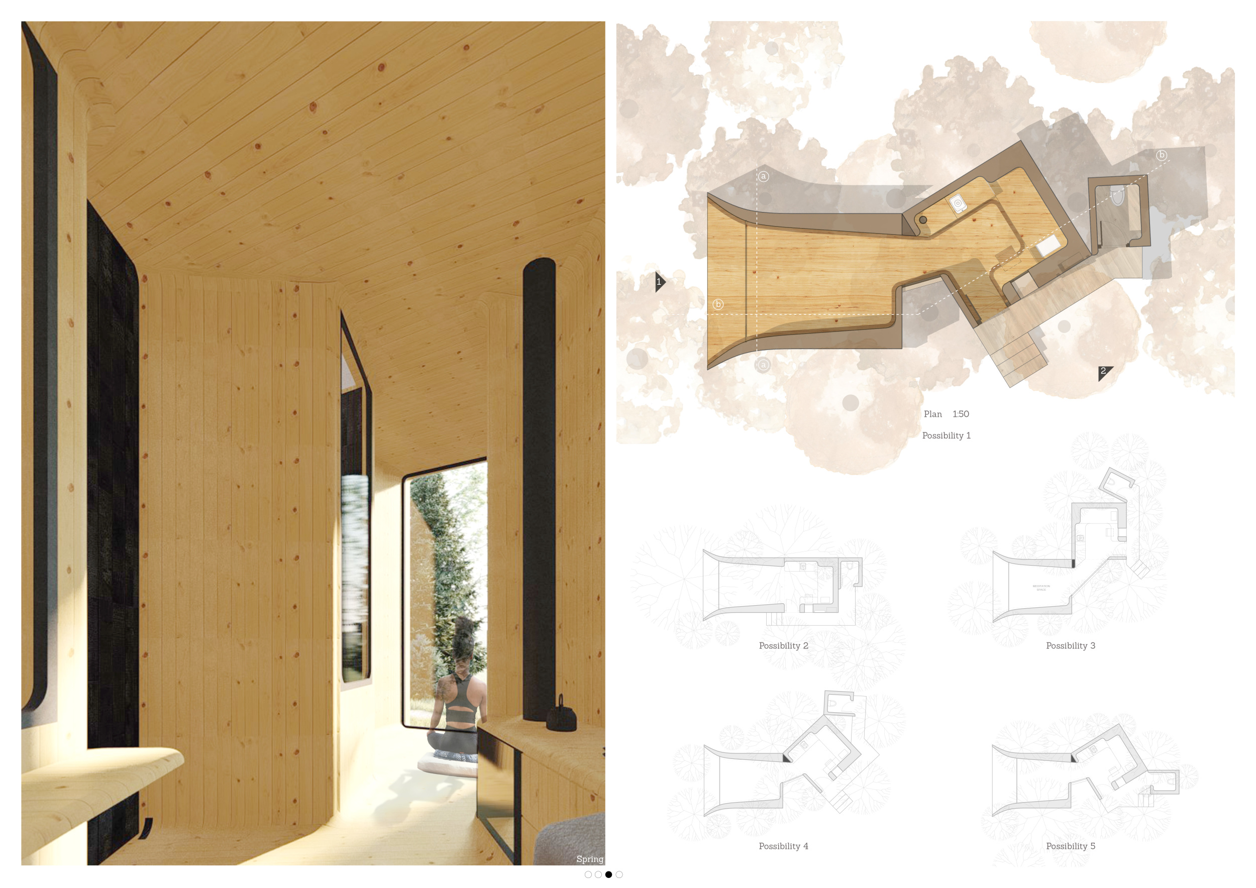 Architecture project // Charred Wood and Thatch Cabin Blending with ...