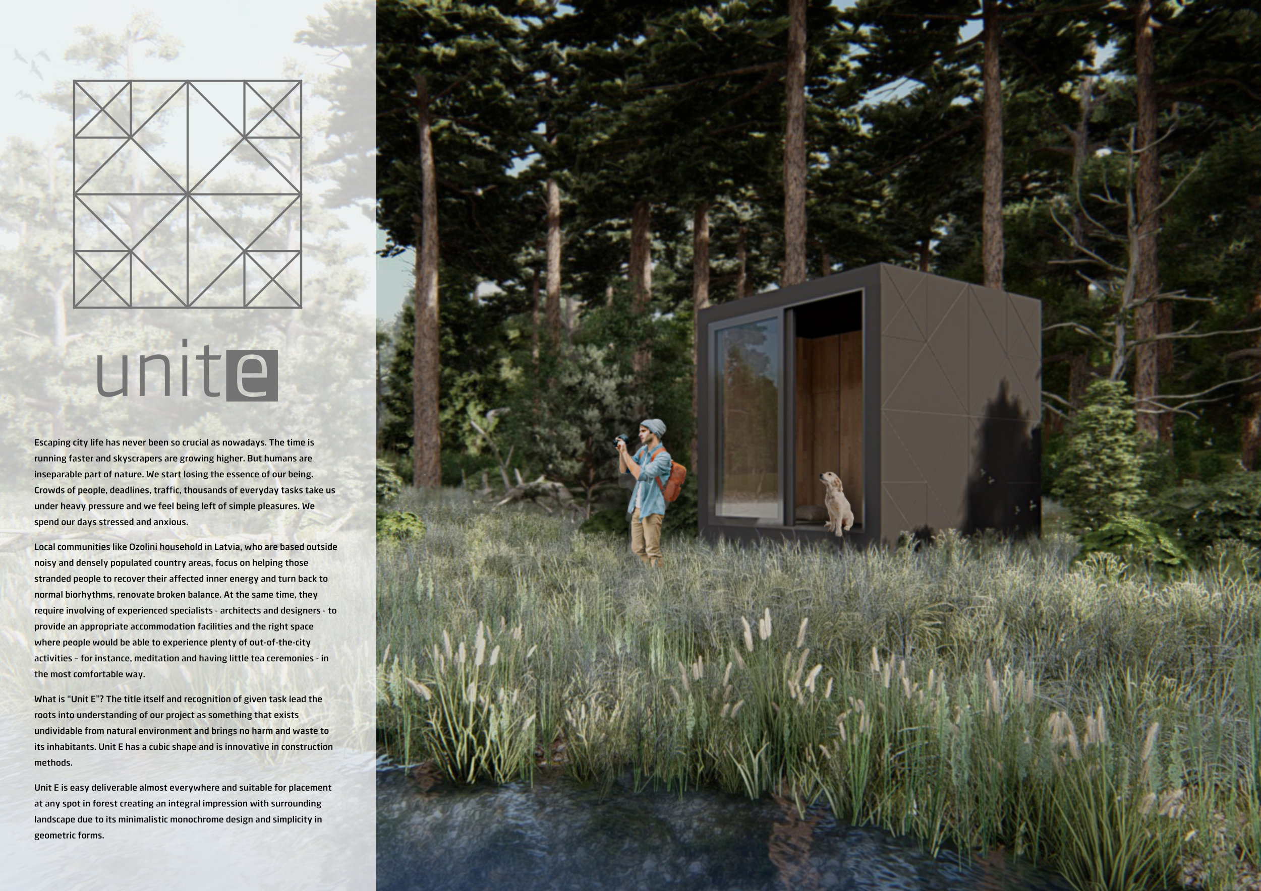 Architecture project // Cubic Retreat Crafted from Wood with Geo Screw ...