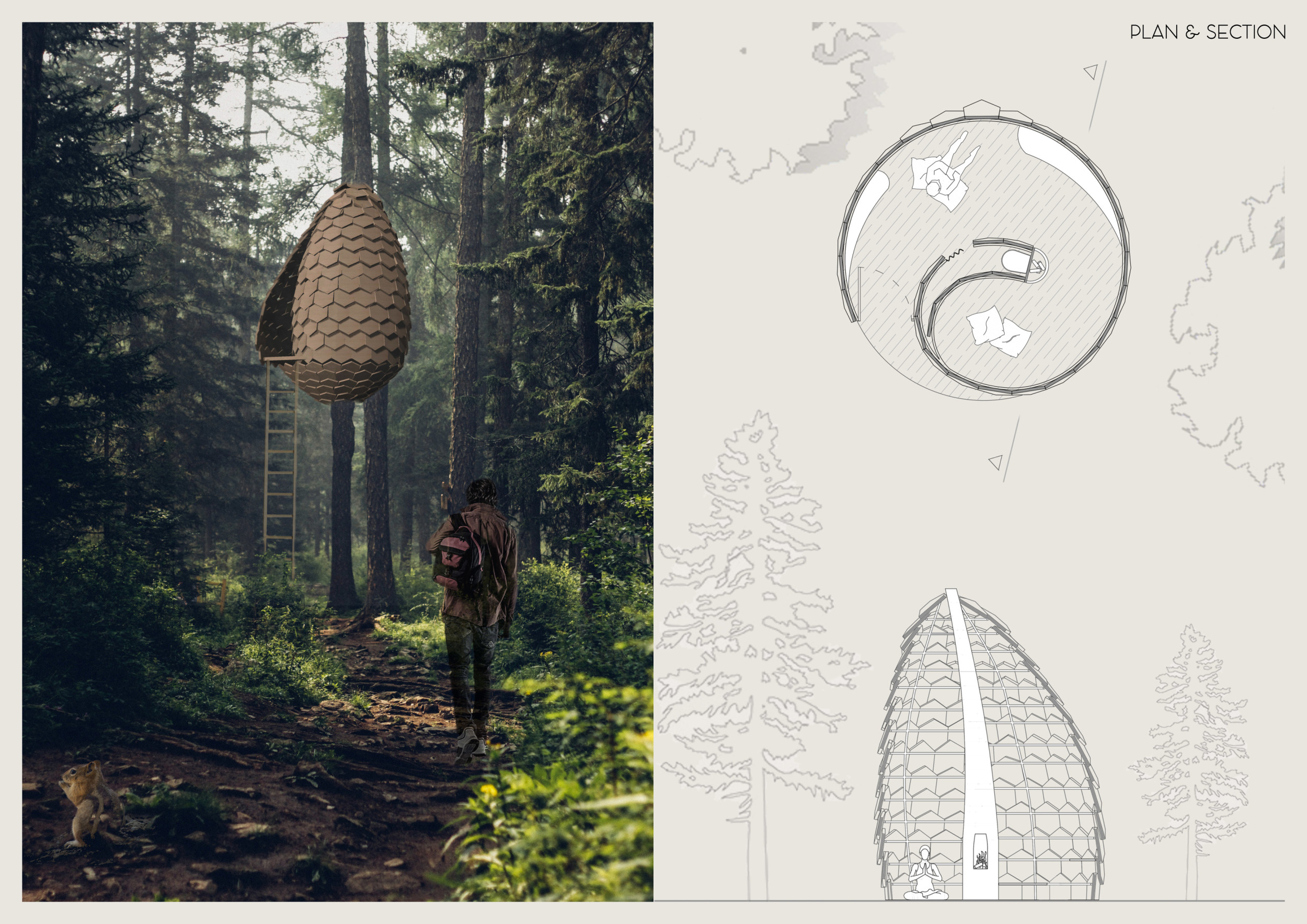 Architecture project // Hexagonal Shell Retreat Crafted from Thermo ...