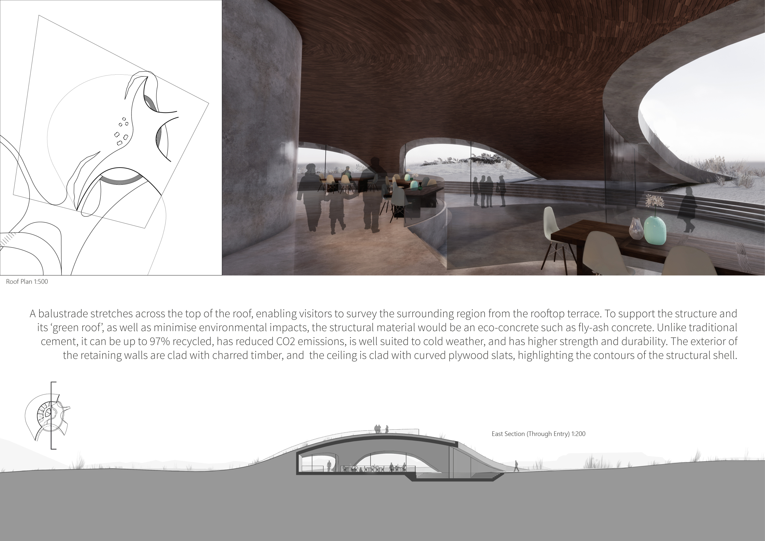 Architecture project // Vaulted Roofs and Charred Timber in a ...