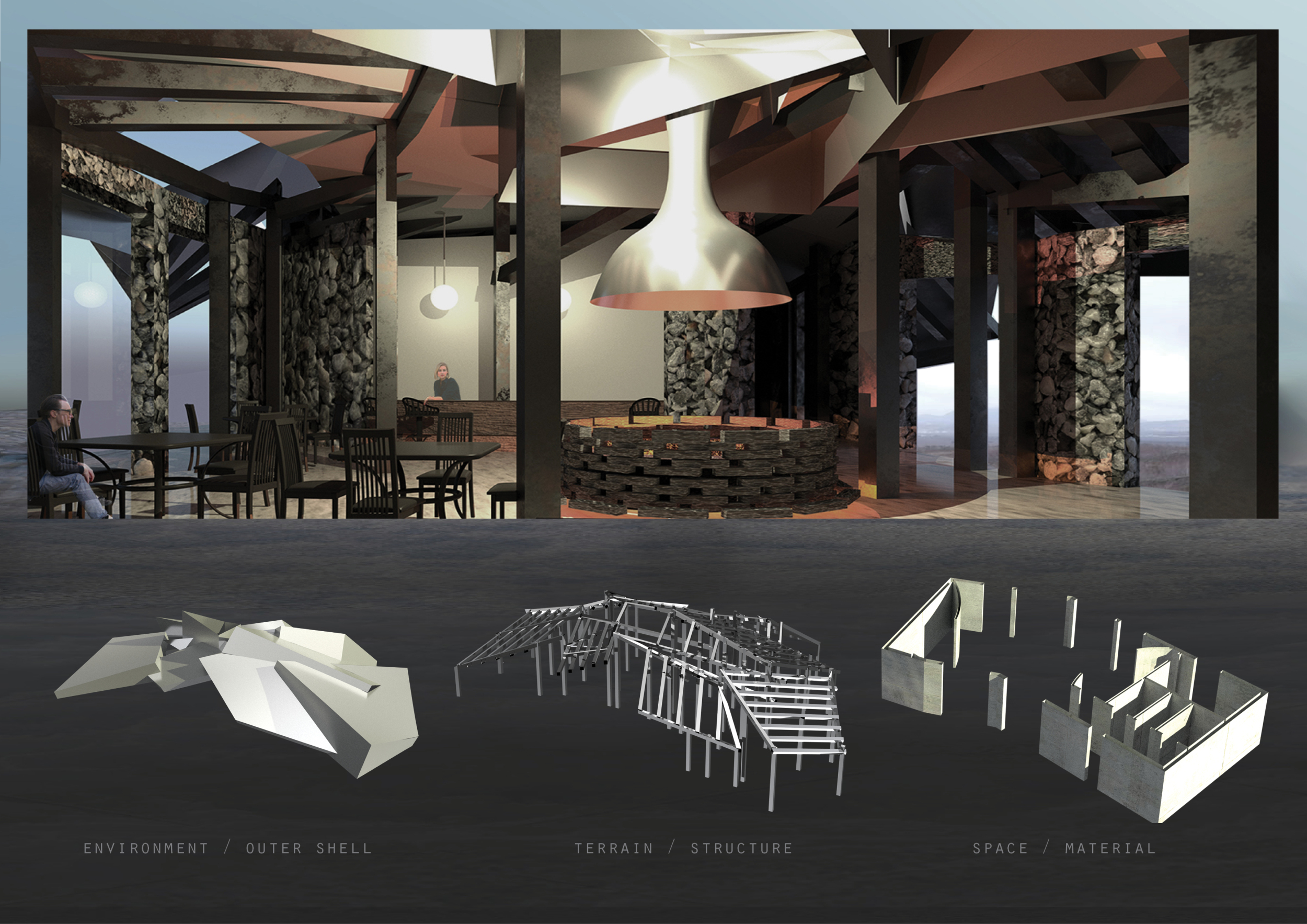 Architecture project // Geometry of White Spaces Within a Site-Specific ...