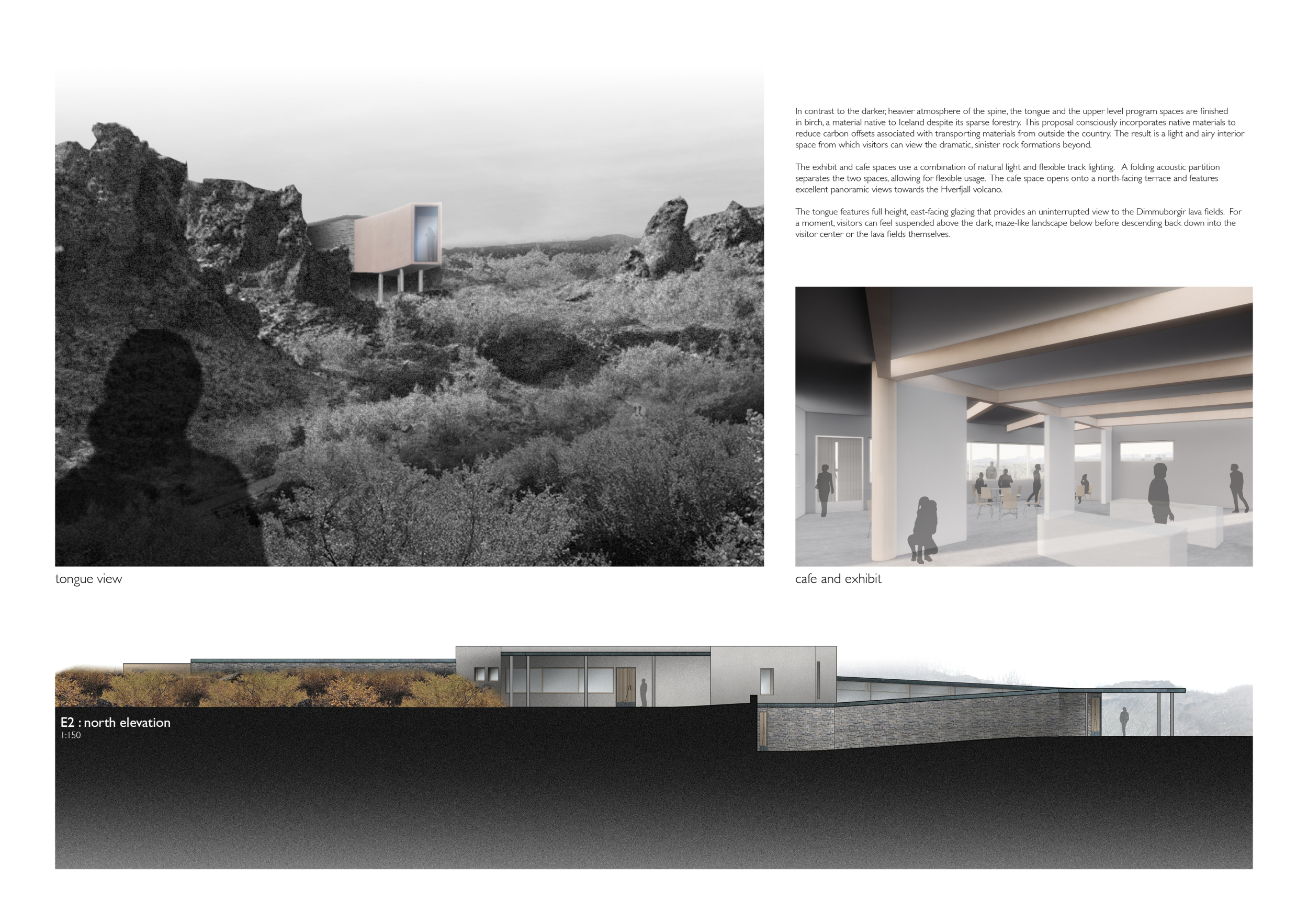 Architecture project // Basalt Spine Overlooking Volcanic Formations in ...
