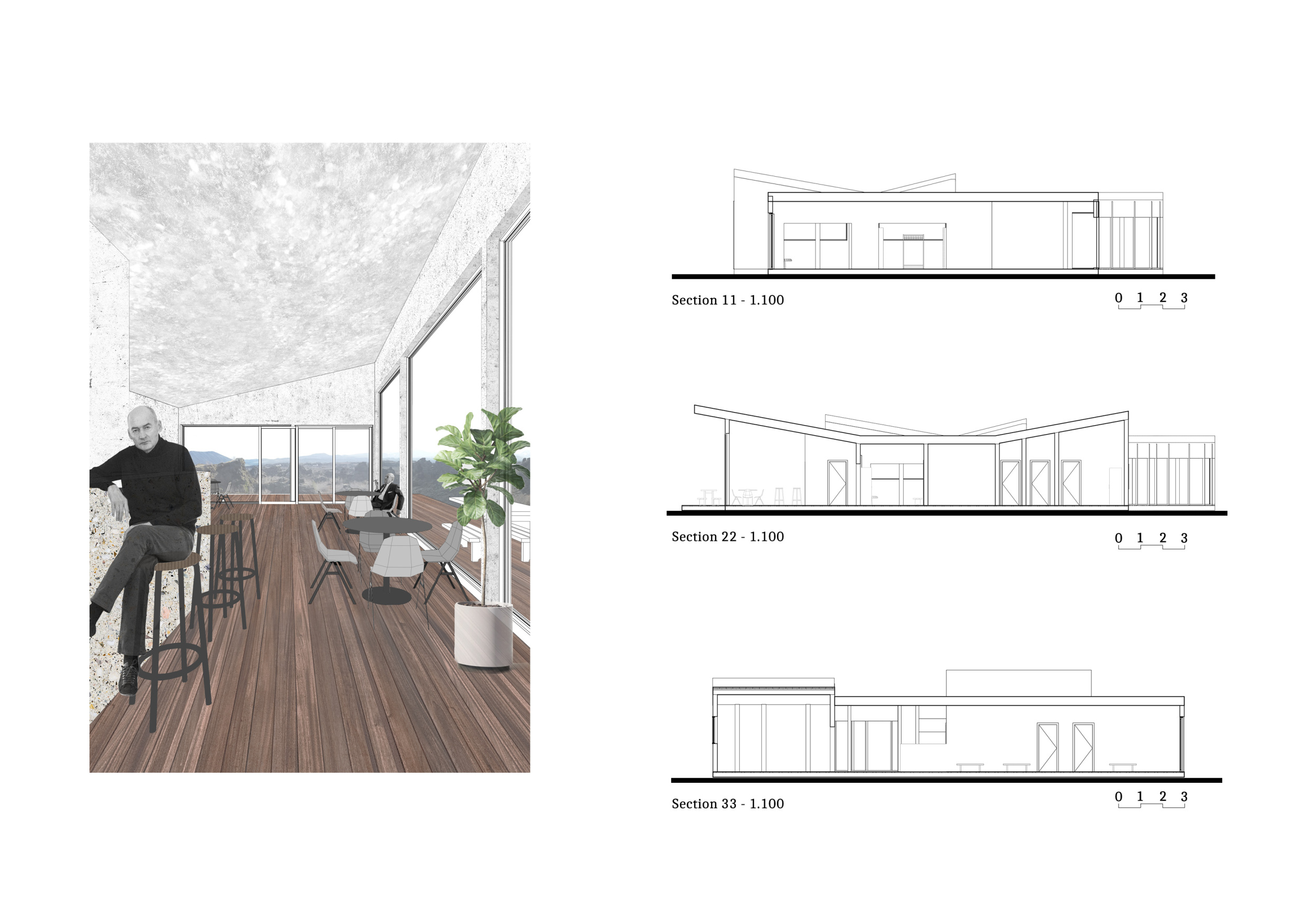 Architecture project // Connecting Landscape Through Large Windows in a ...