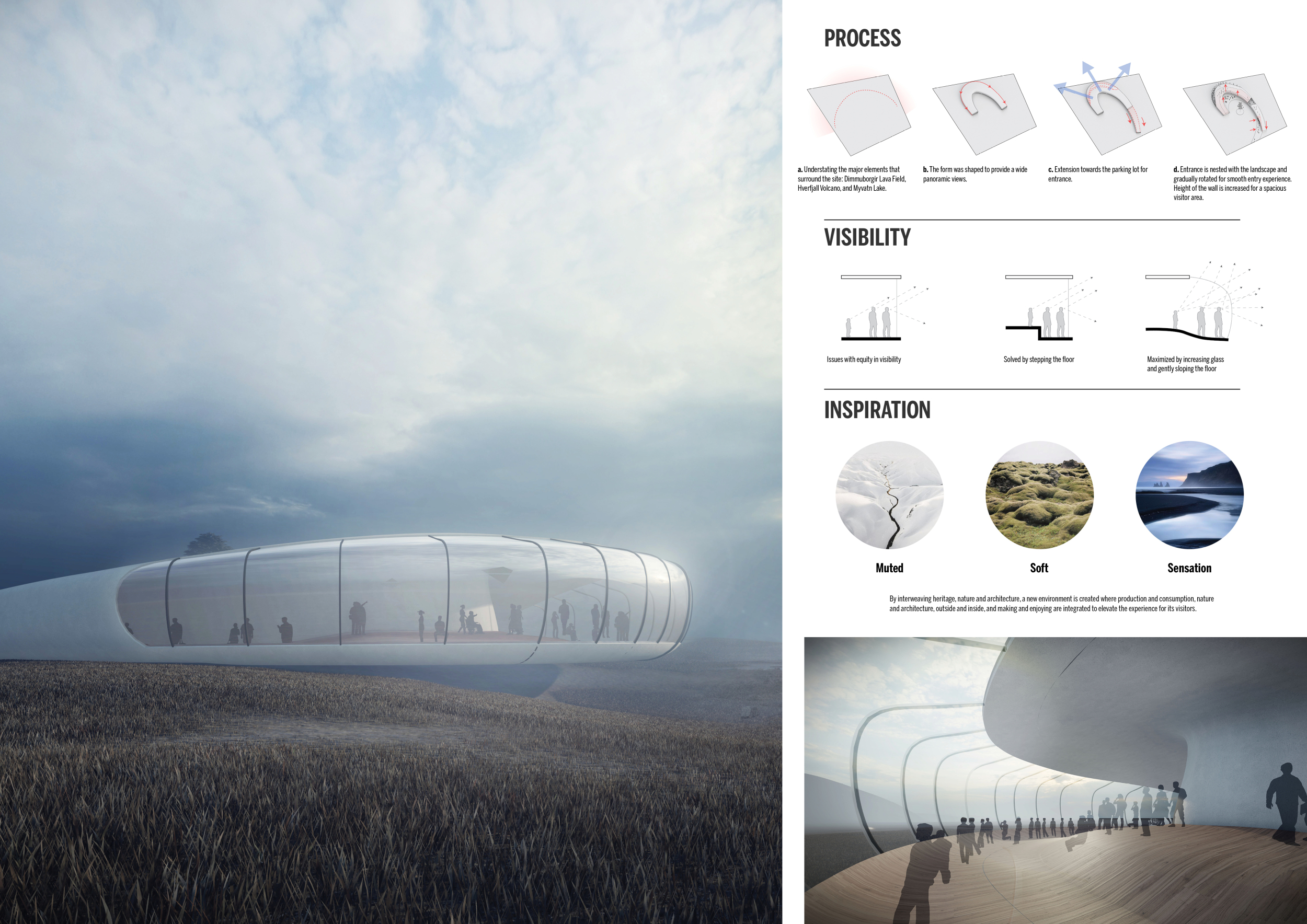 Architecture project // Lava-Inspired Observation Space with Vegetated ...