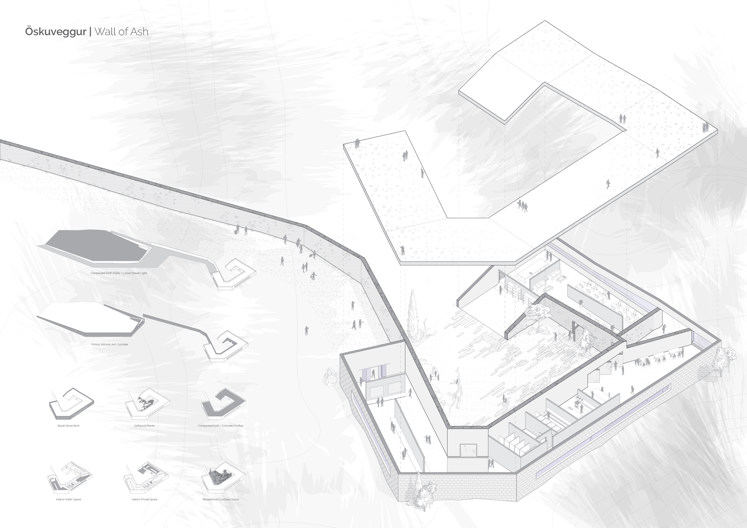Architecture project // Porous Concrete and Driftwood Embodying the ...